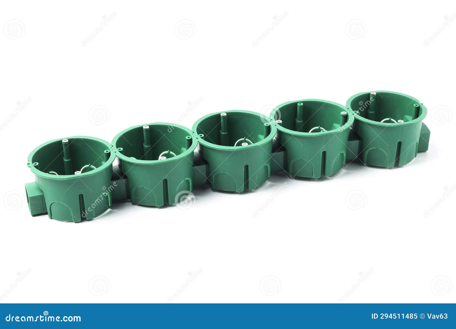 Plastic socket boxes stock image. Image of device, household - 294511485