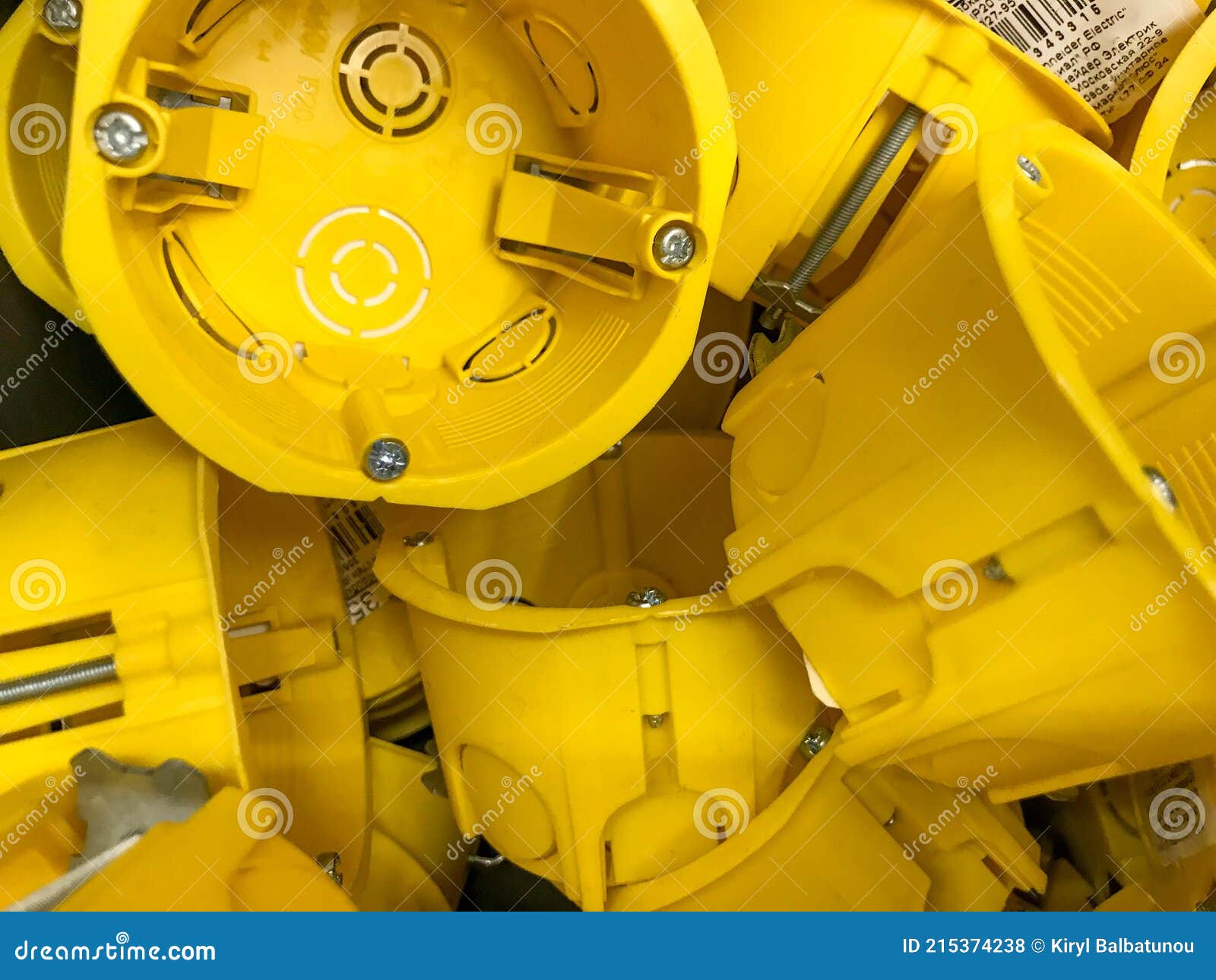 Plastic Socket Boxes for Repair. Installation of Electrics in the ...