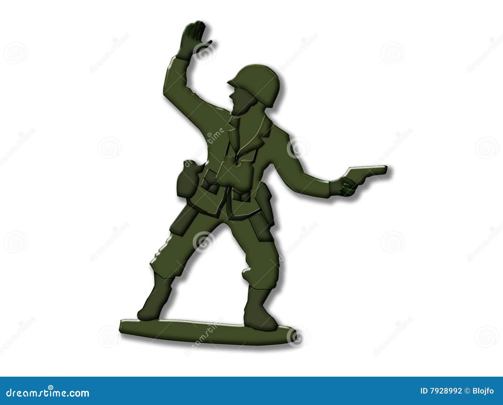 Plastic soldier stock illustration. Illustration of military - 7928992