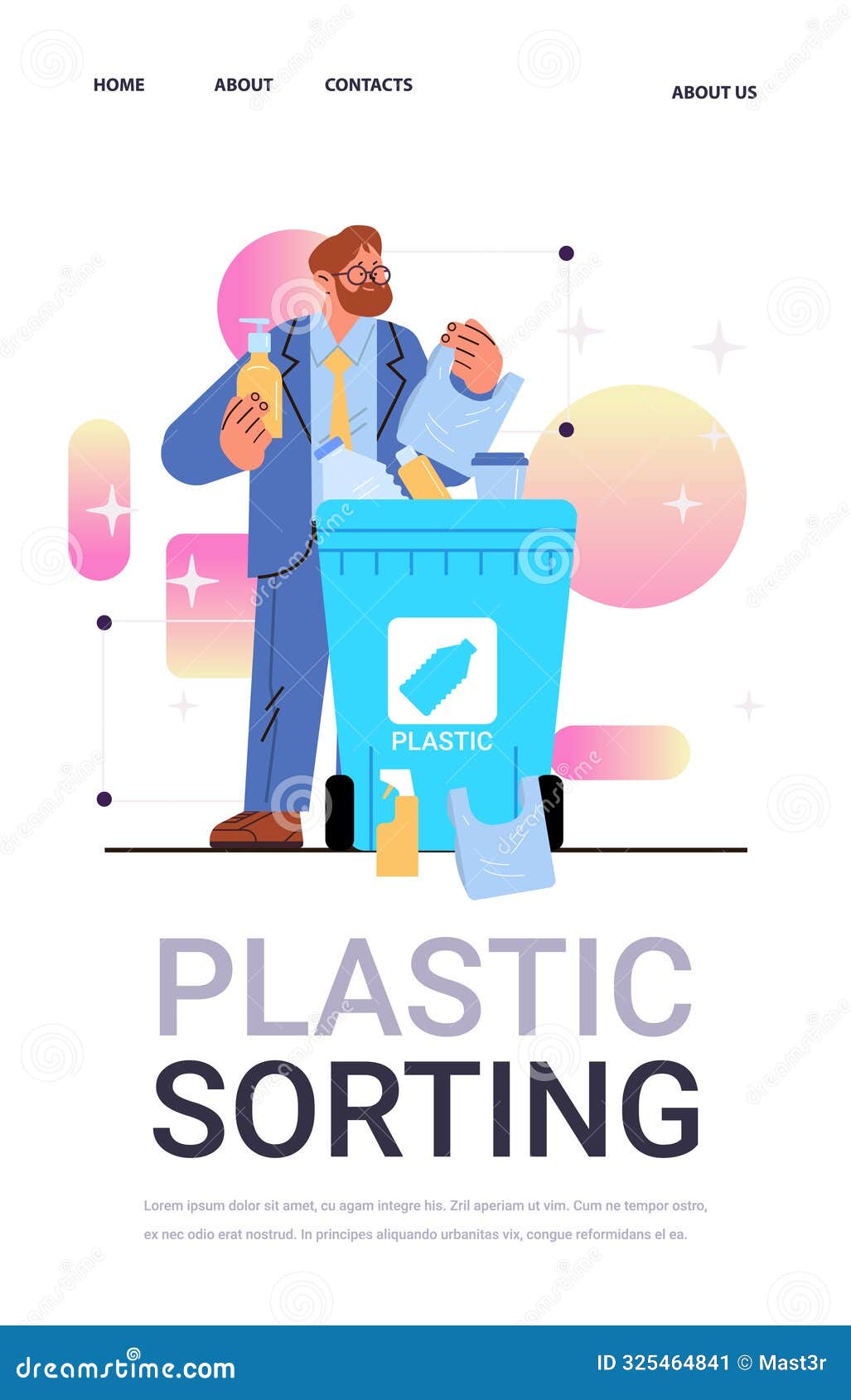 Plastic Sorting Waste Management Concept Hands Placing Plastic Items ...
