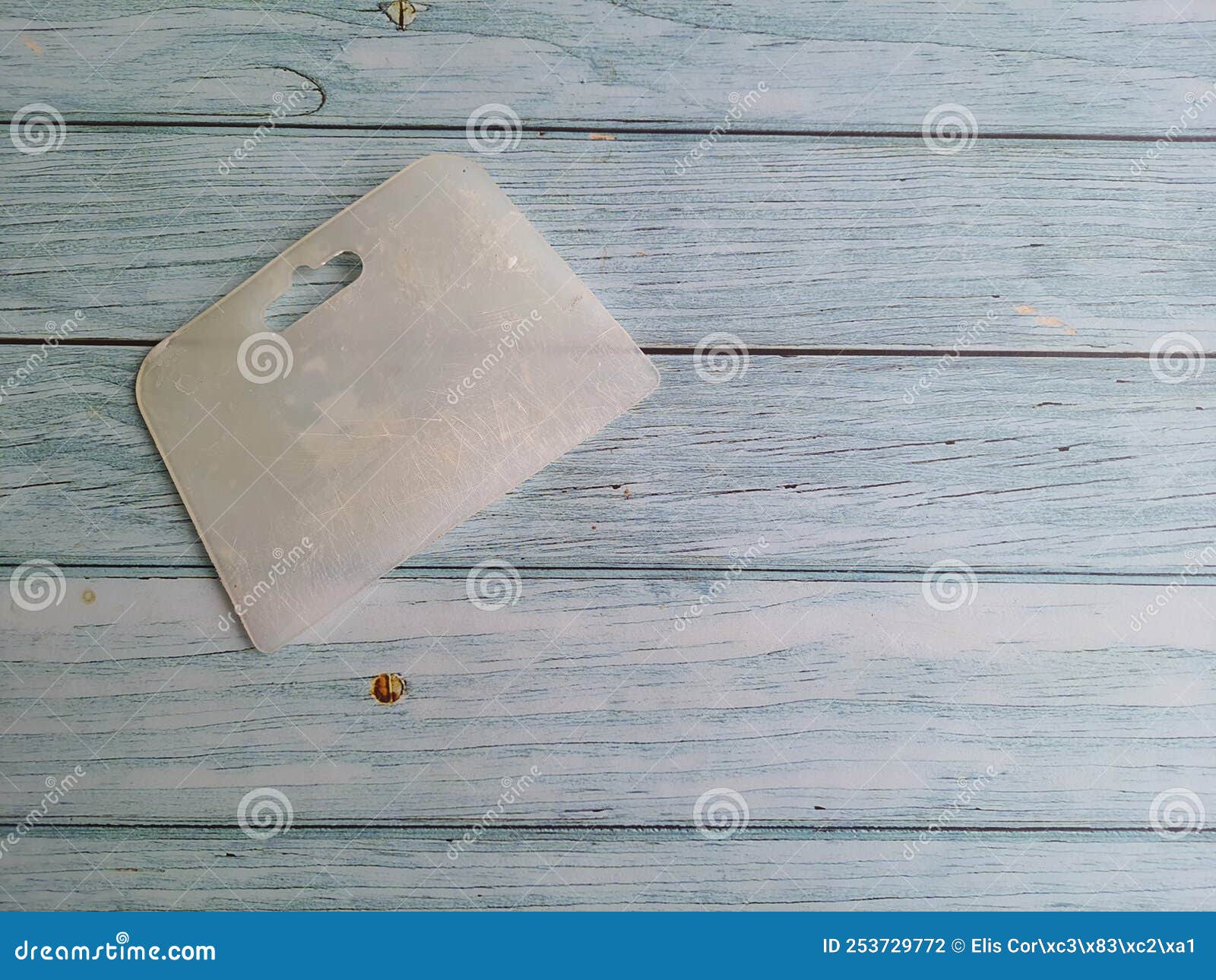 Spatula With Putty In Hands. Worker Puts Of Plaster On Wall Stock Image ...