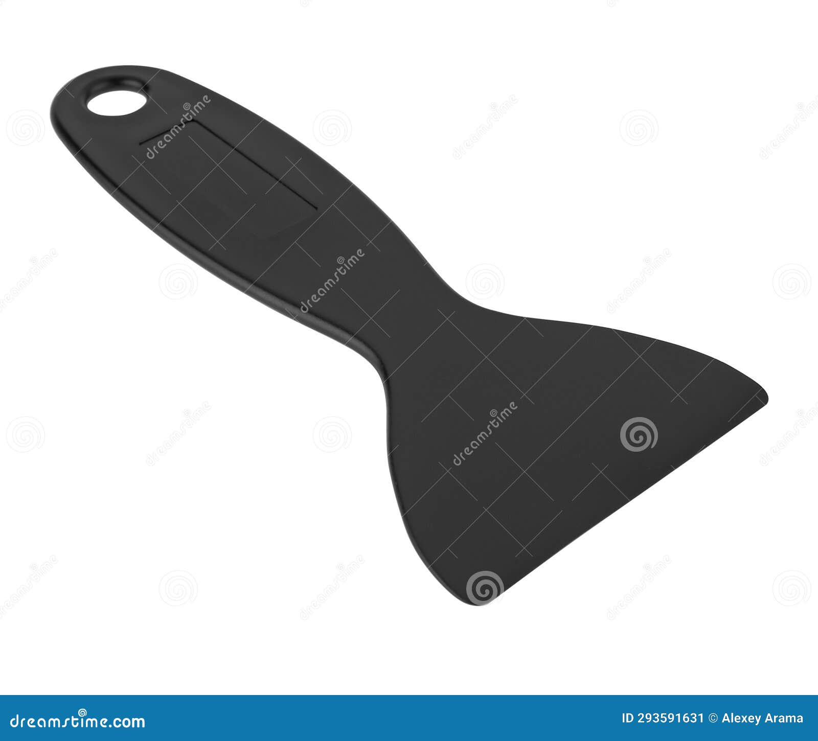 Plastic Spatula, Tool, on White Background in Insulation Stock Image ...