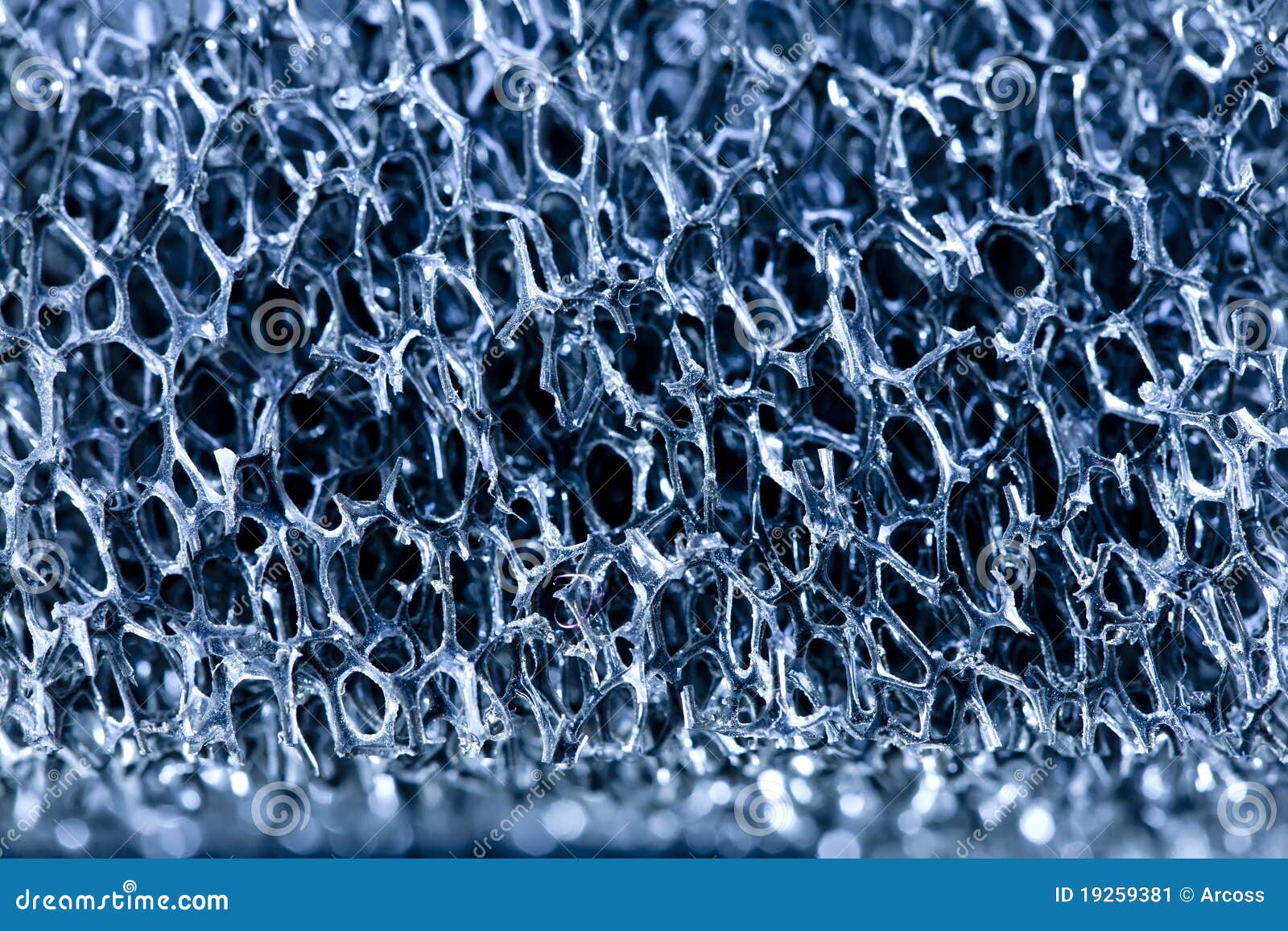 Plastic sponge stock image. Image of matter, blue, link - 19259381