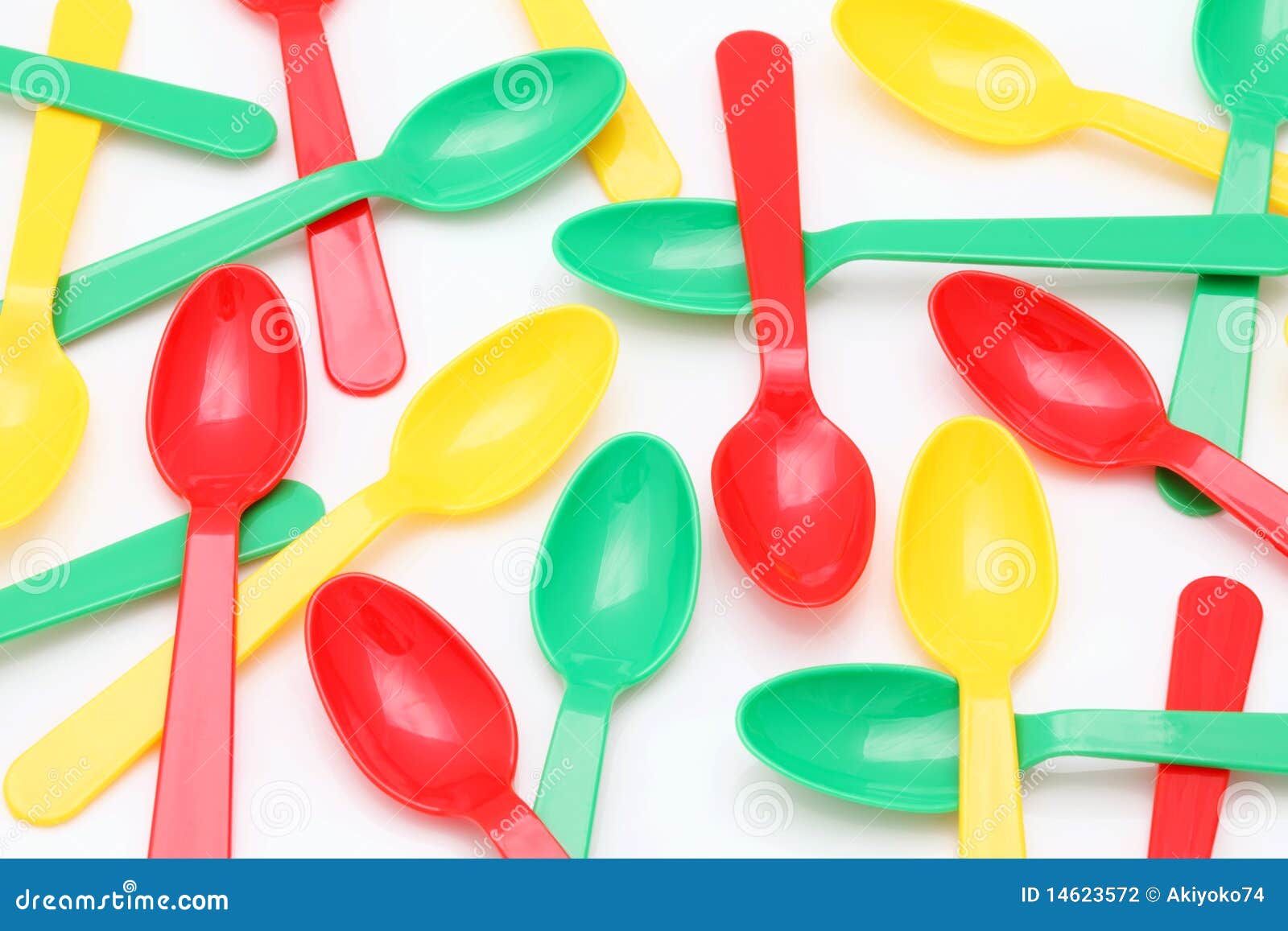 Plastic spoons stock photo. Image of life, isolated, picnicking - 14623572