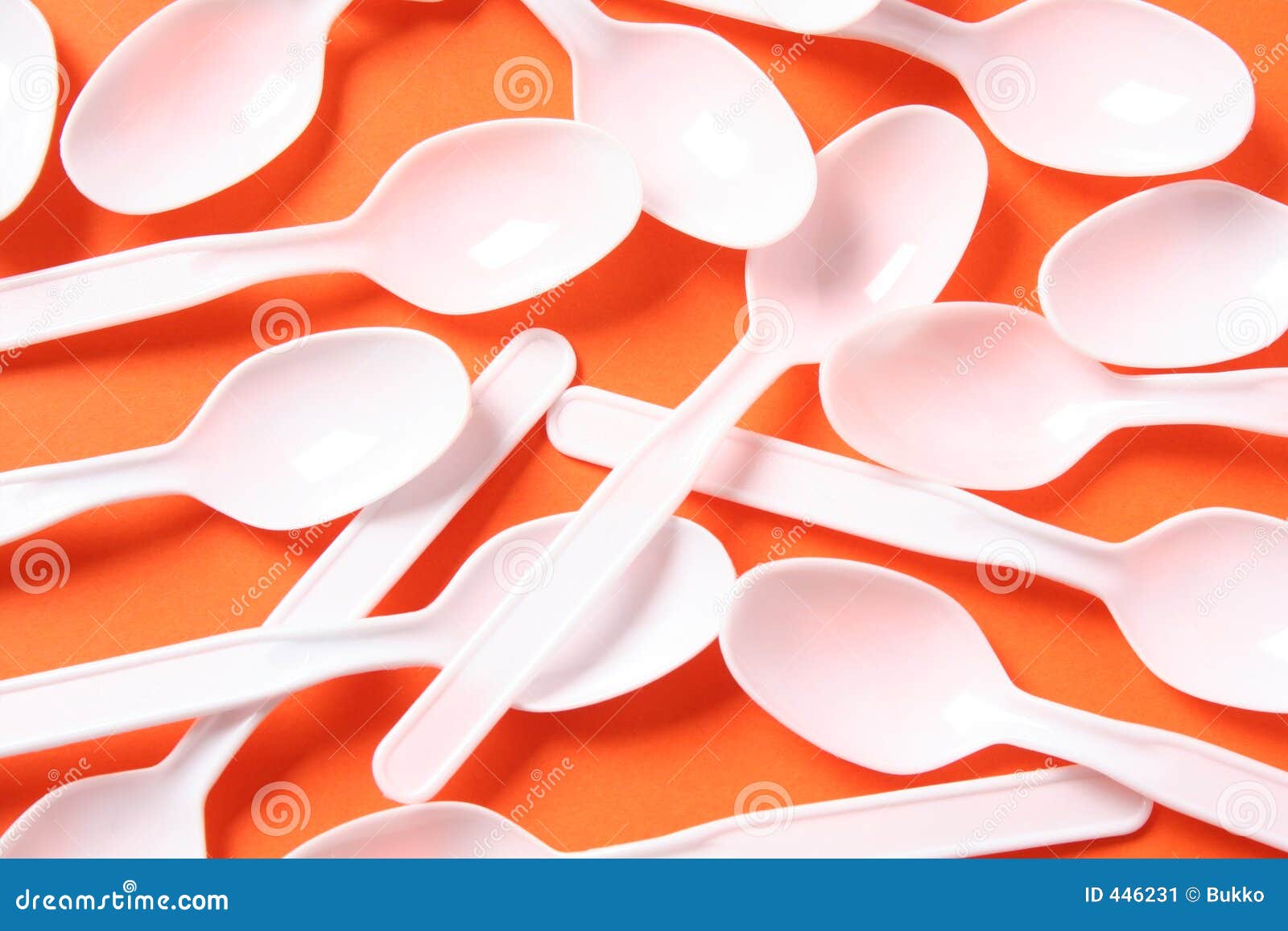 Plastic spoons stock image. Image of fast, cream, quick - 446231