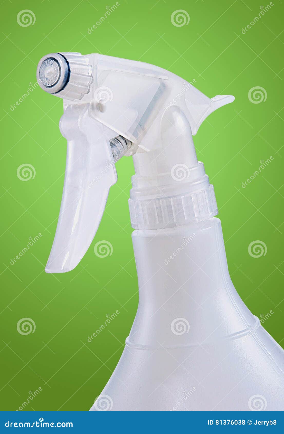 Plastic Spray Bottle with Green Solution Stock Photo - Image of nozzle ...
