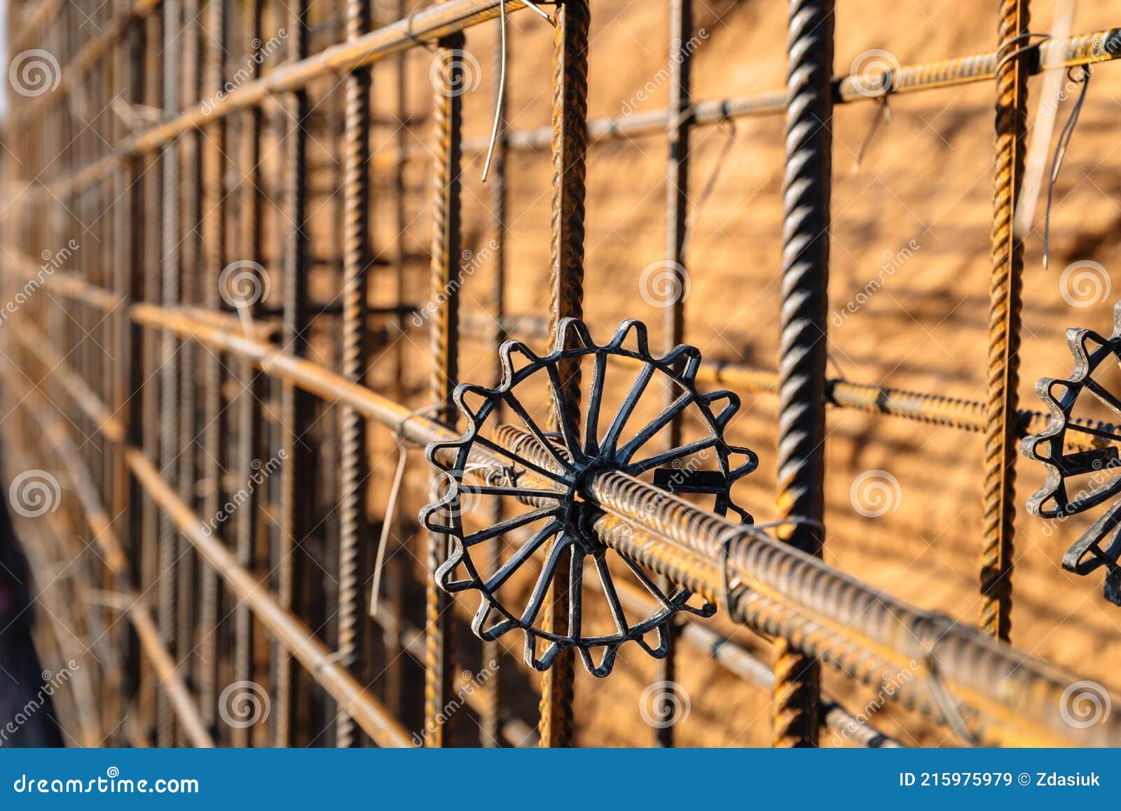 Plastic Sprocket for Reinforcement. Construction of a Retaining Wall ...