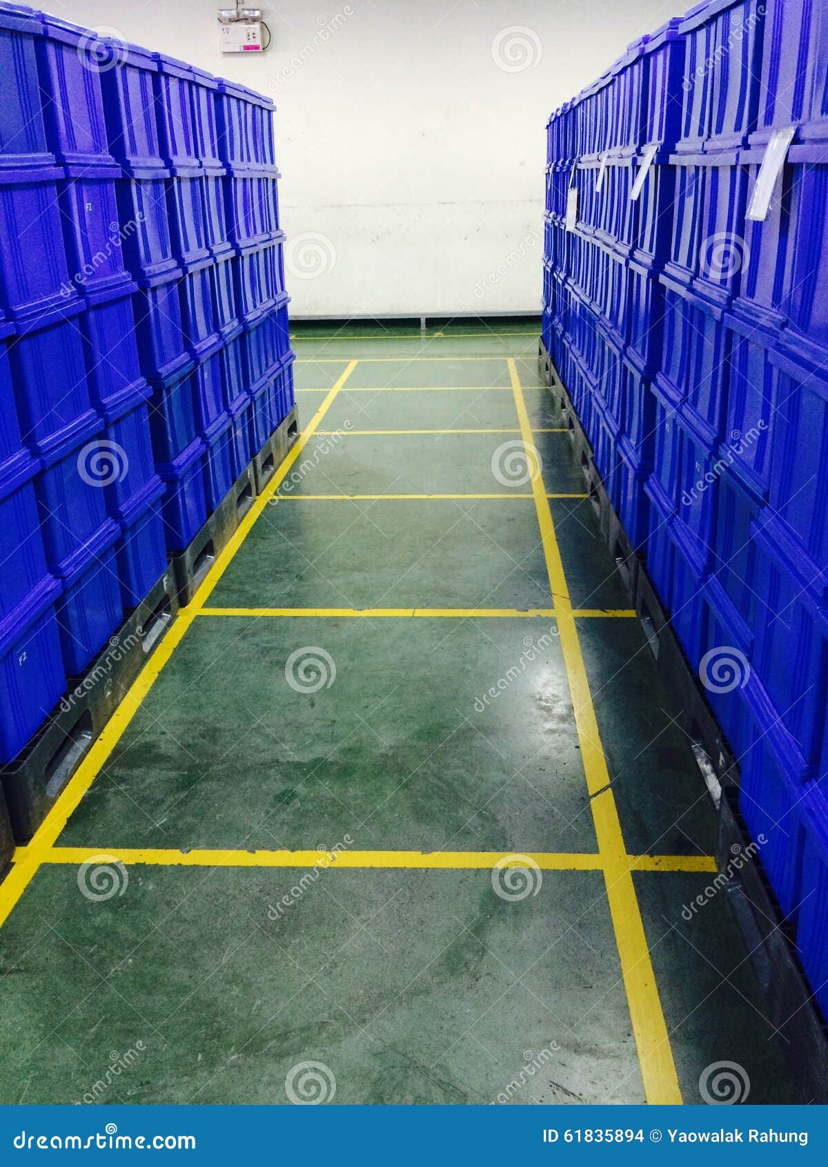 Plastic storage box stock photo. Image of case, warehouse - 61835894