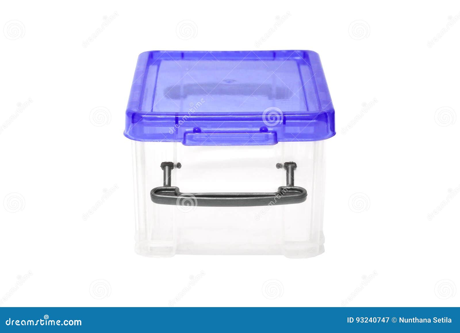 Plastic Storage Box Plastic Container Isolated on White. Stock Image ...