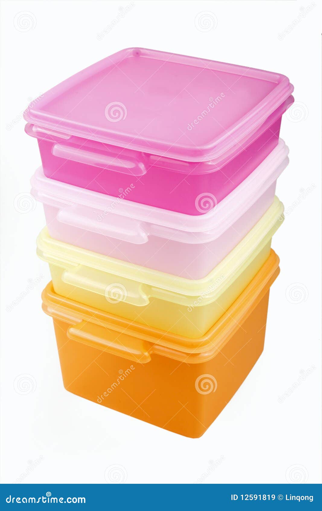 Plastic storage boxes stock image. Image of homeware - 12591819