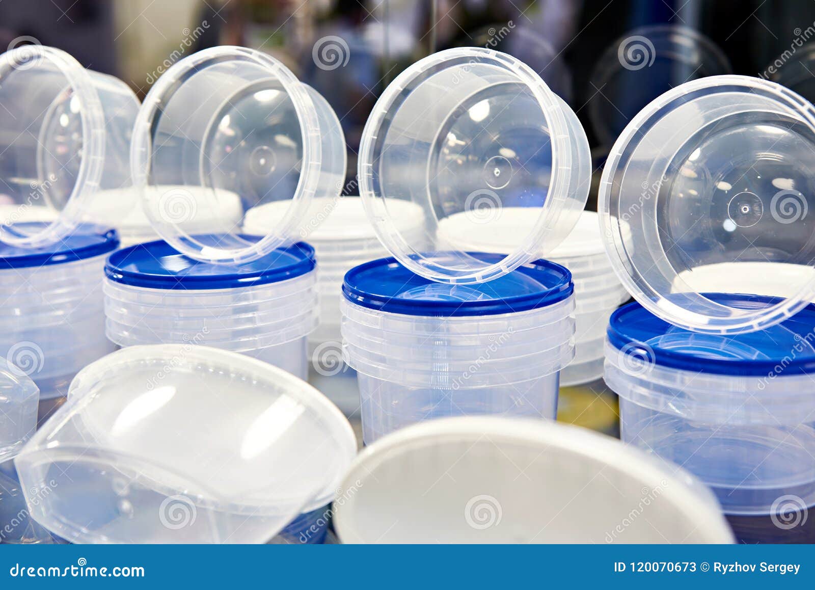 Plastic Store Containers for Food Stock Image - Image of food ...