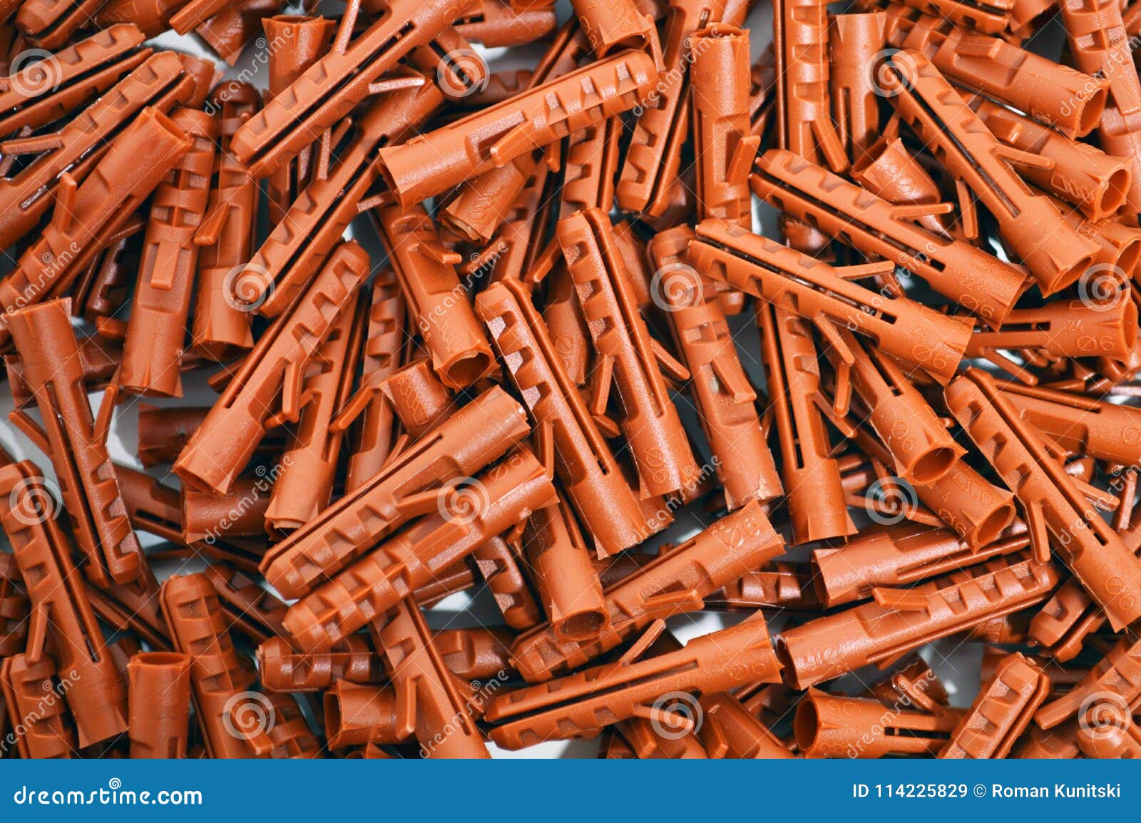 Plastic Straddling Dowel Red Stock Image - Image of connection ...