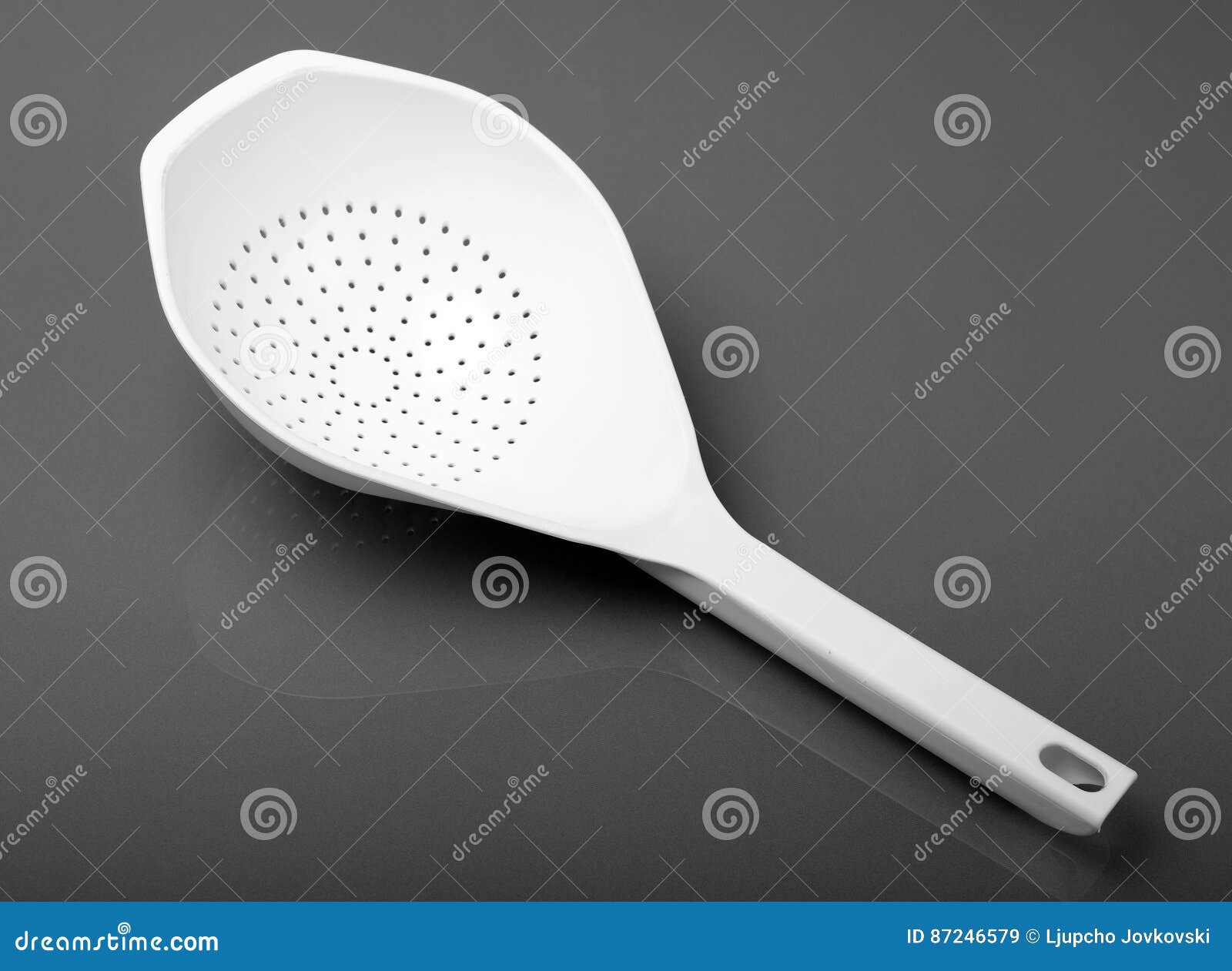 Plastic Strainer with Handle Stock Image - Image of drain, clipping ...