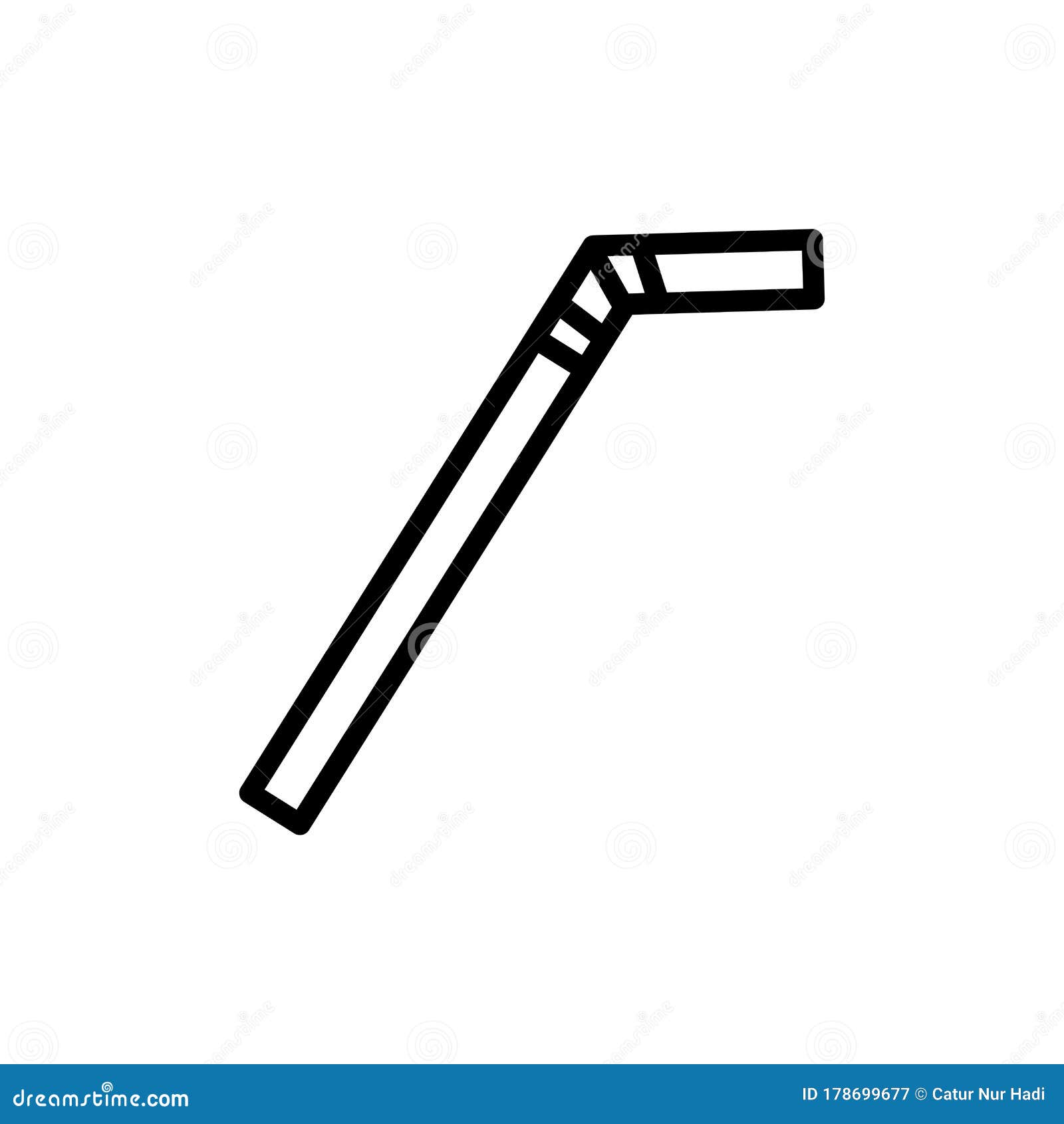 Plastic Straw Icon Flat Vector Template Design Trendy Stock Vector ...