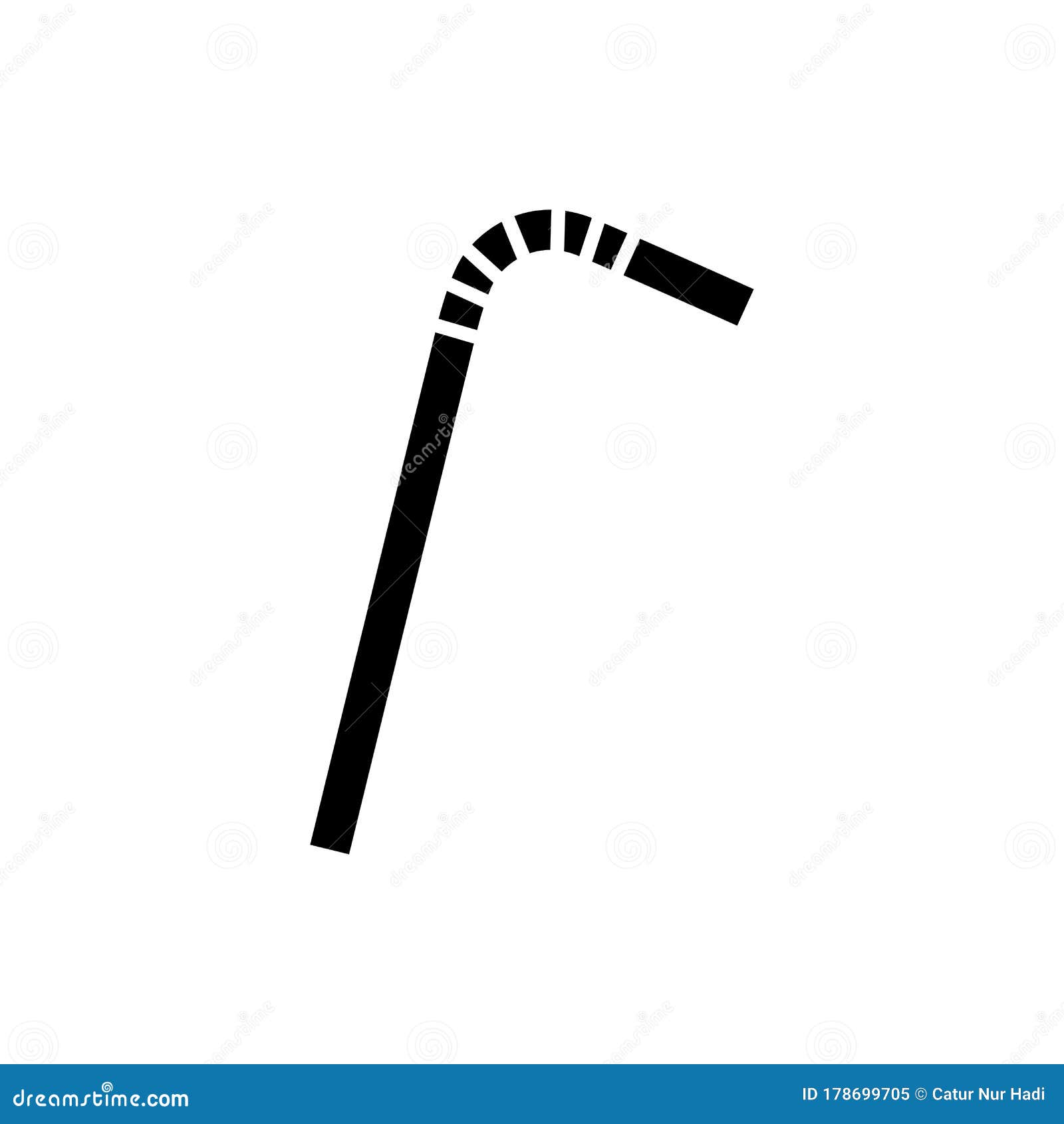 Plastic Straw Icon Flat Vector Template Design Trendy Stock Vector ...