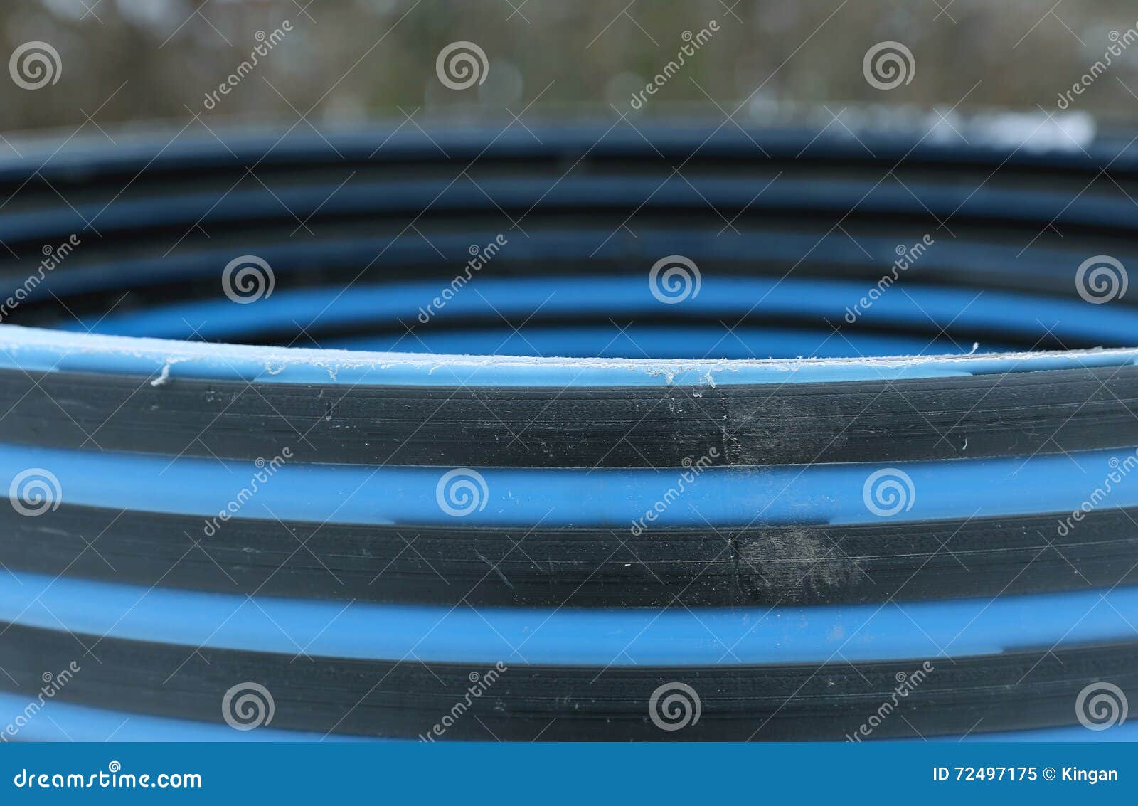Plastic Striped Pipe Repair Manhole Ring Stock Image - Image of ...
