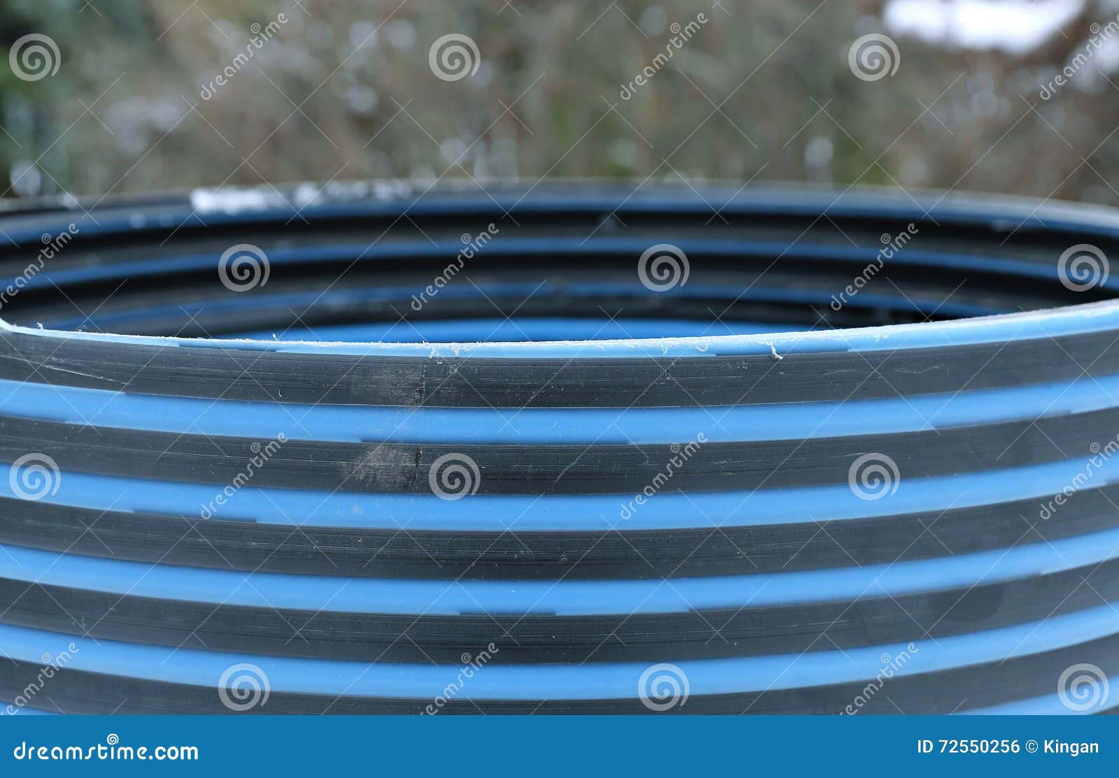 Plastic Striped Pipe Repair Manhole Ring Stock Photo - Image of ...