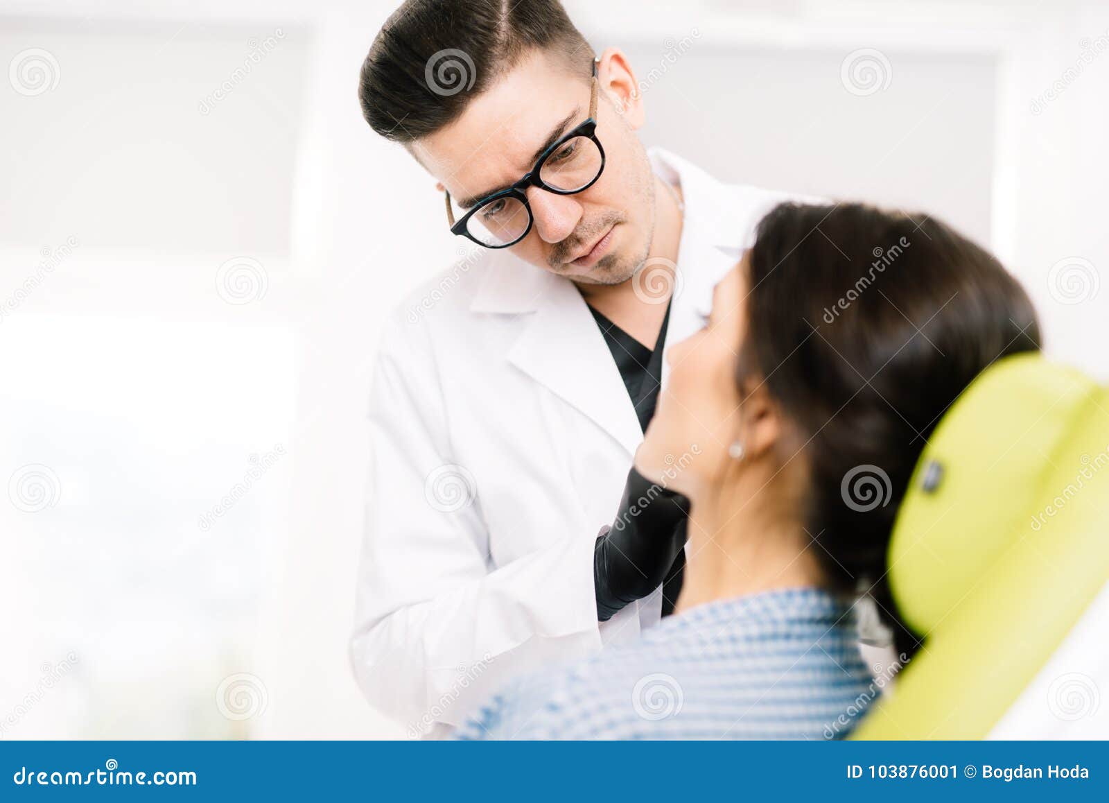 Plastic Surgeon Using Beauty Treatments for Patients Stock Image ...