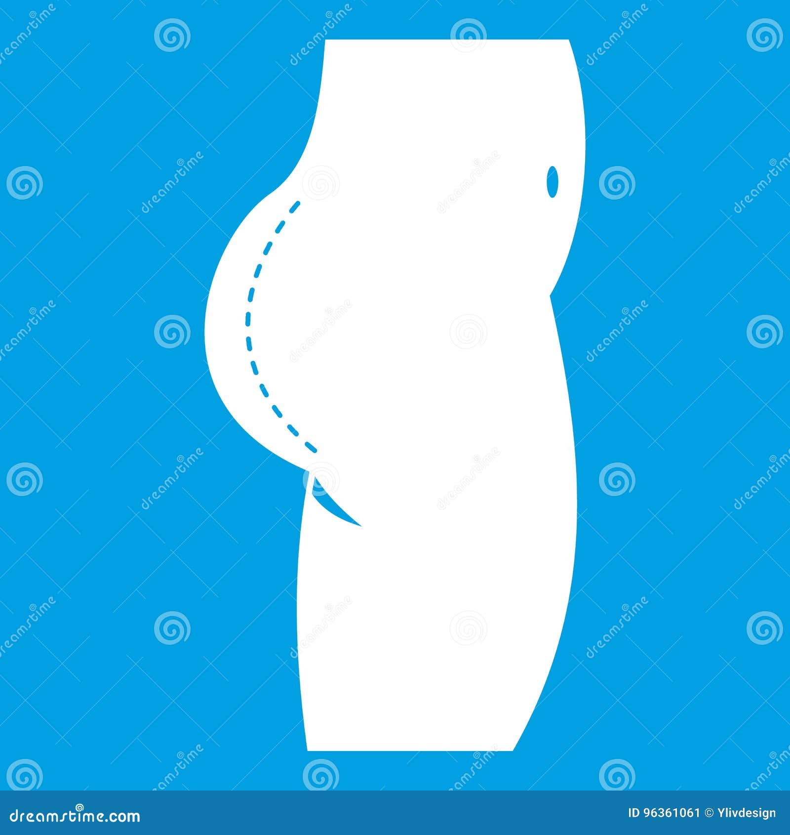 Buttocks Icon Vector From Plastic Surgery Collection. Thin Line ...