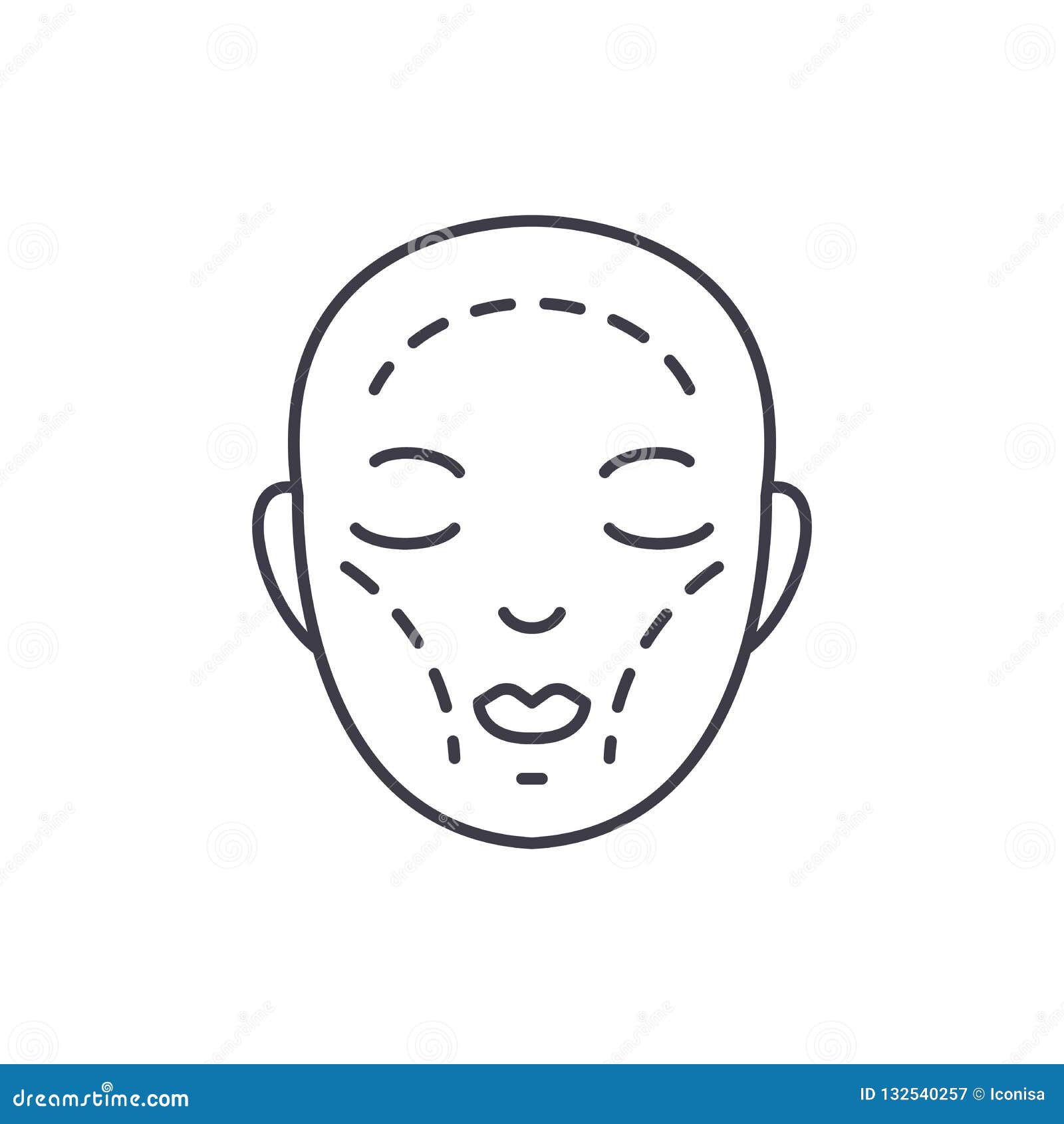 Plastic Surgery Line Icon Concept. Plastic Surgery Vector Linear ...