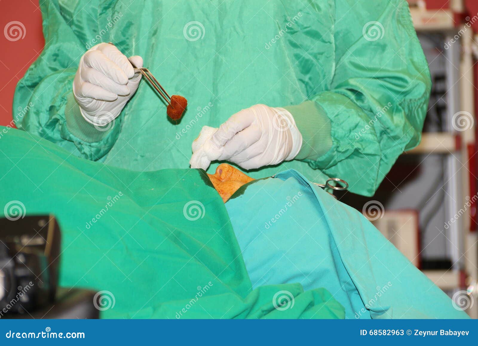 Plastic Surgery Team Operating in a Surgical Room Stock Image - Image ...
