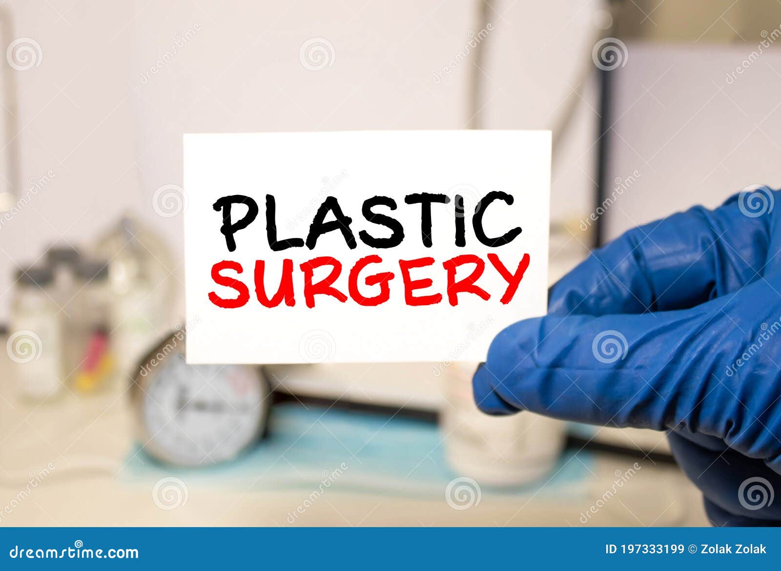 Plastic Surgery Text Write on Blackboard Stock Image - Image of plastic ...
