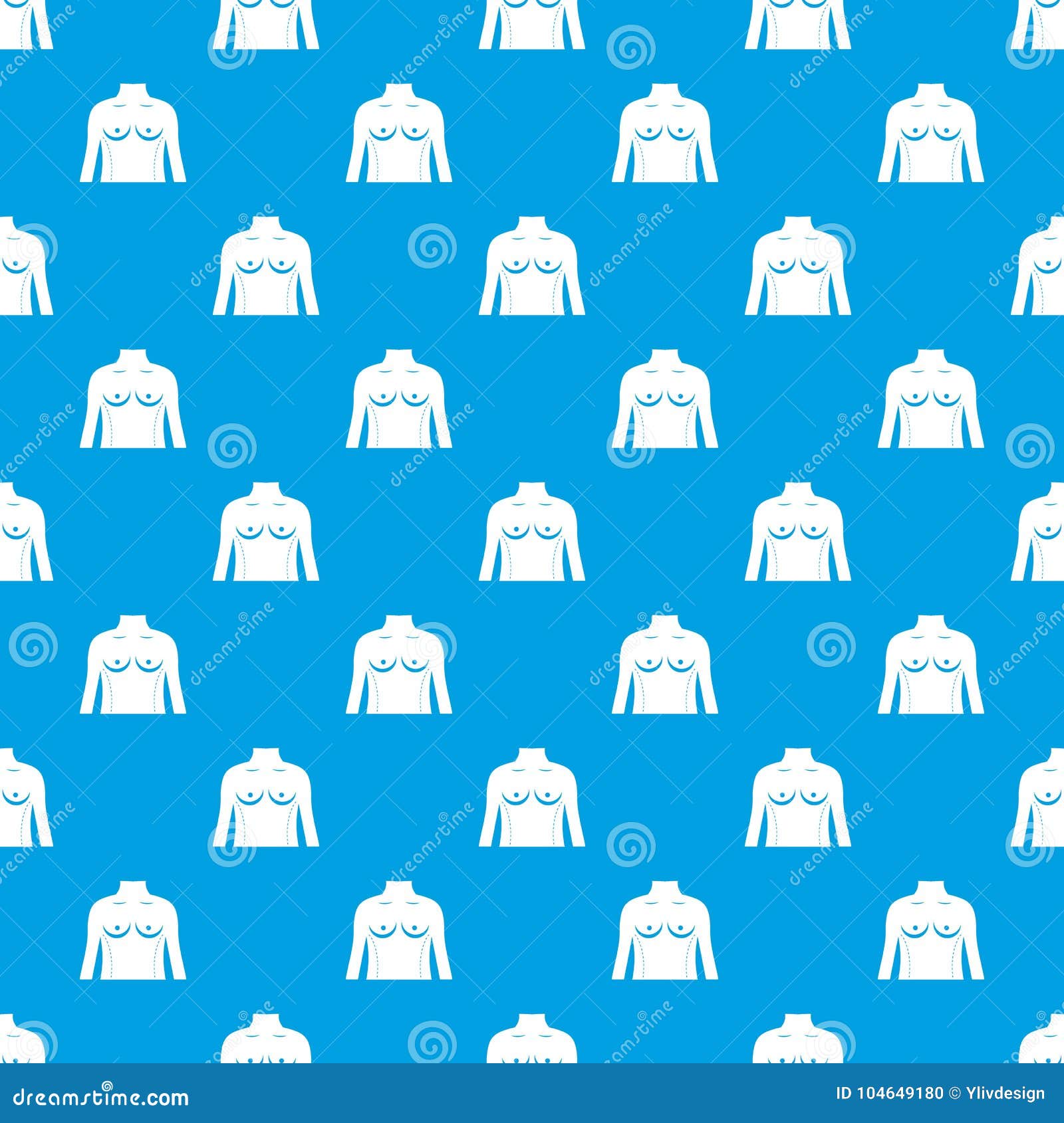 Plastic Surgery of Torso Pattern Seamless Blue Stock Vector ...