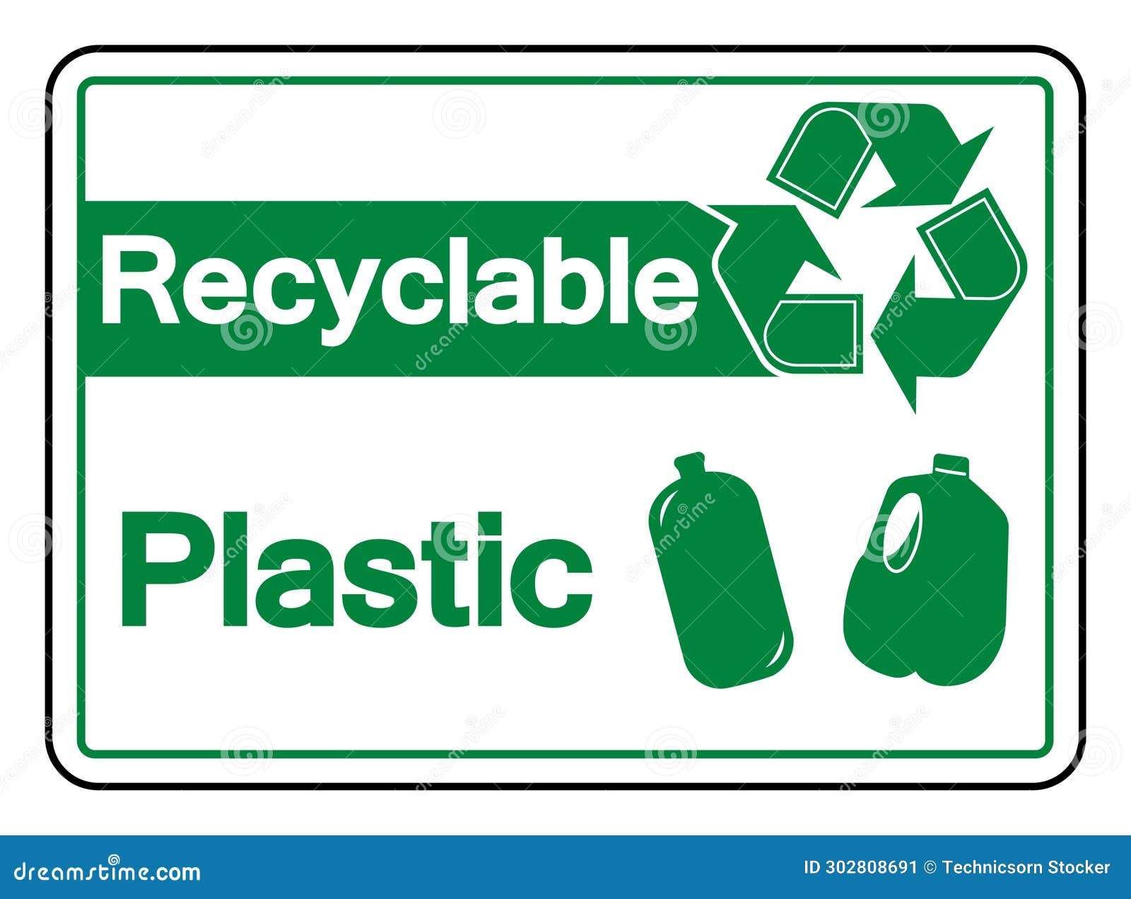 Plastic Symbol, Ecology Recycling Sign Isolated On White Background ...