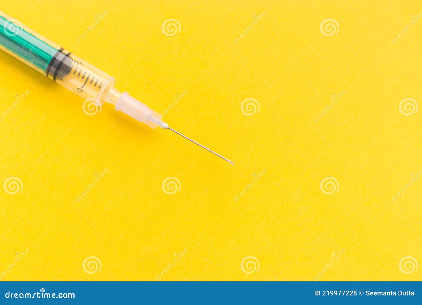 Plastic Syringe Isolated Stock Image on Texture Background. Stock Photo ...