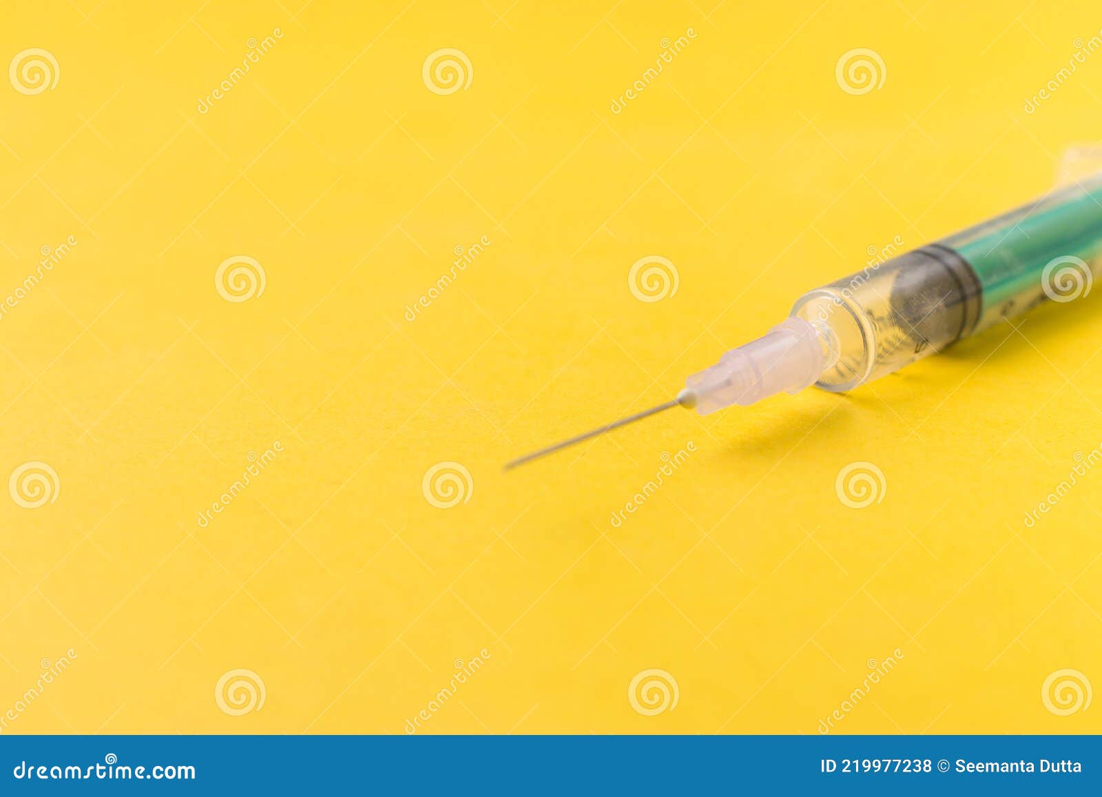 Plastic Syringe Isolated Stock Image on Texture Background. Stock Photo ...