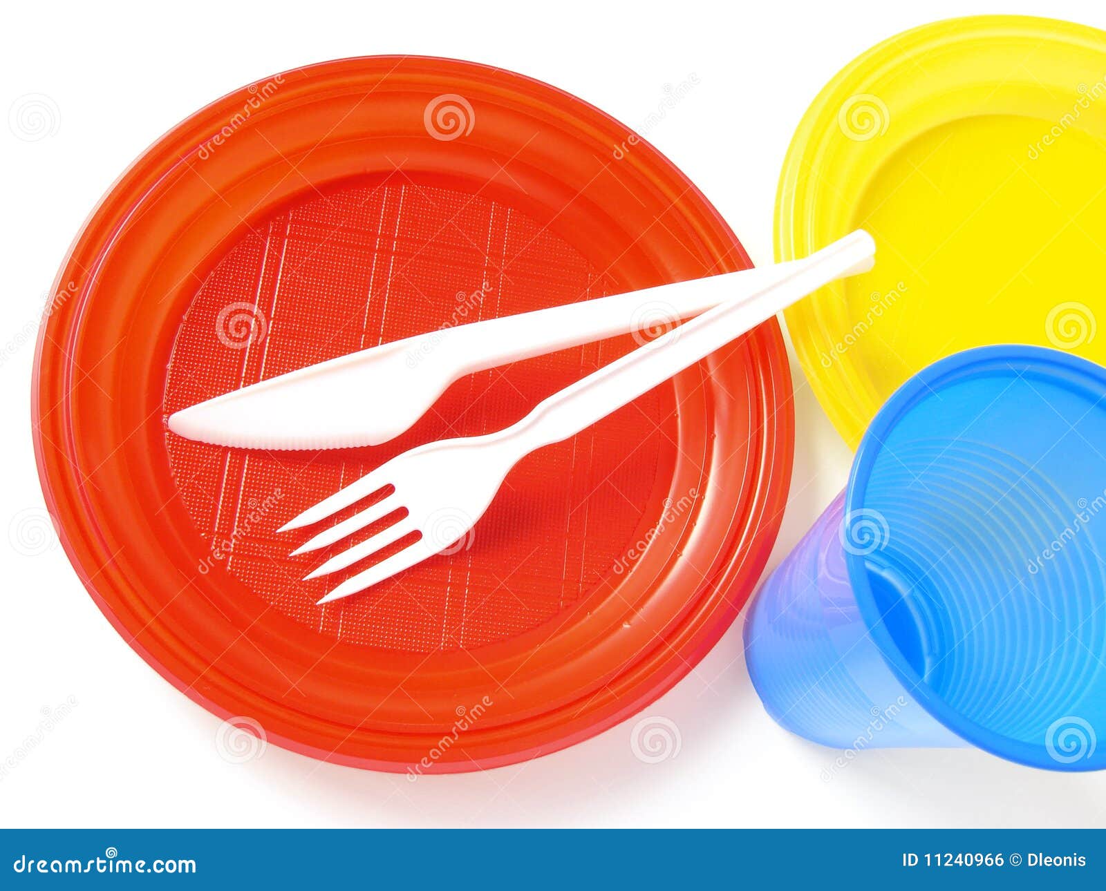 Plastic tableware stock photo. Image of dishes, color - 11240966