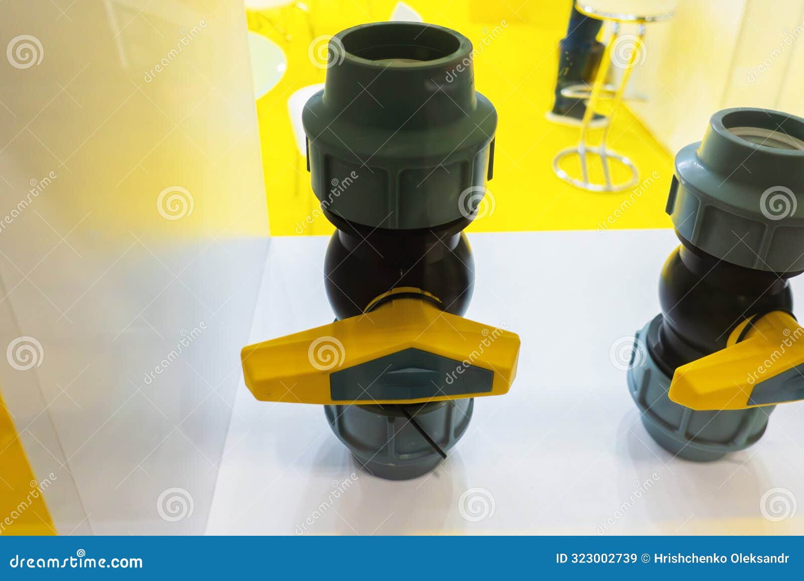 Plastic Tap with Hose Connectors. Stock Image - Image of ndustrial ...