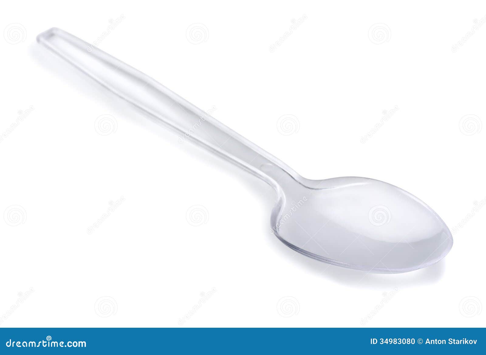 Plastic teaspoon stock photo. Image of clean, macro, empty - 34983080