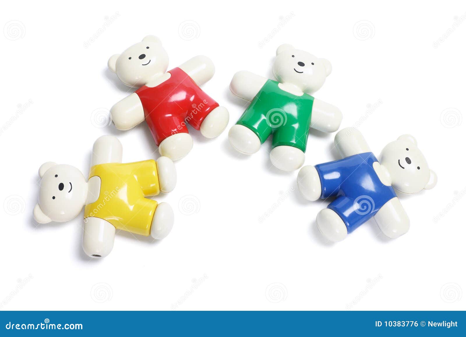 Plastic Teddy Bears stock photo. Image of still, teamwork - 10383776