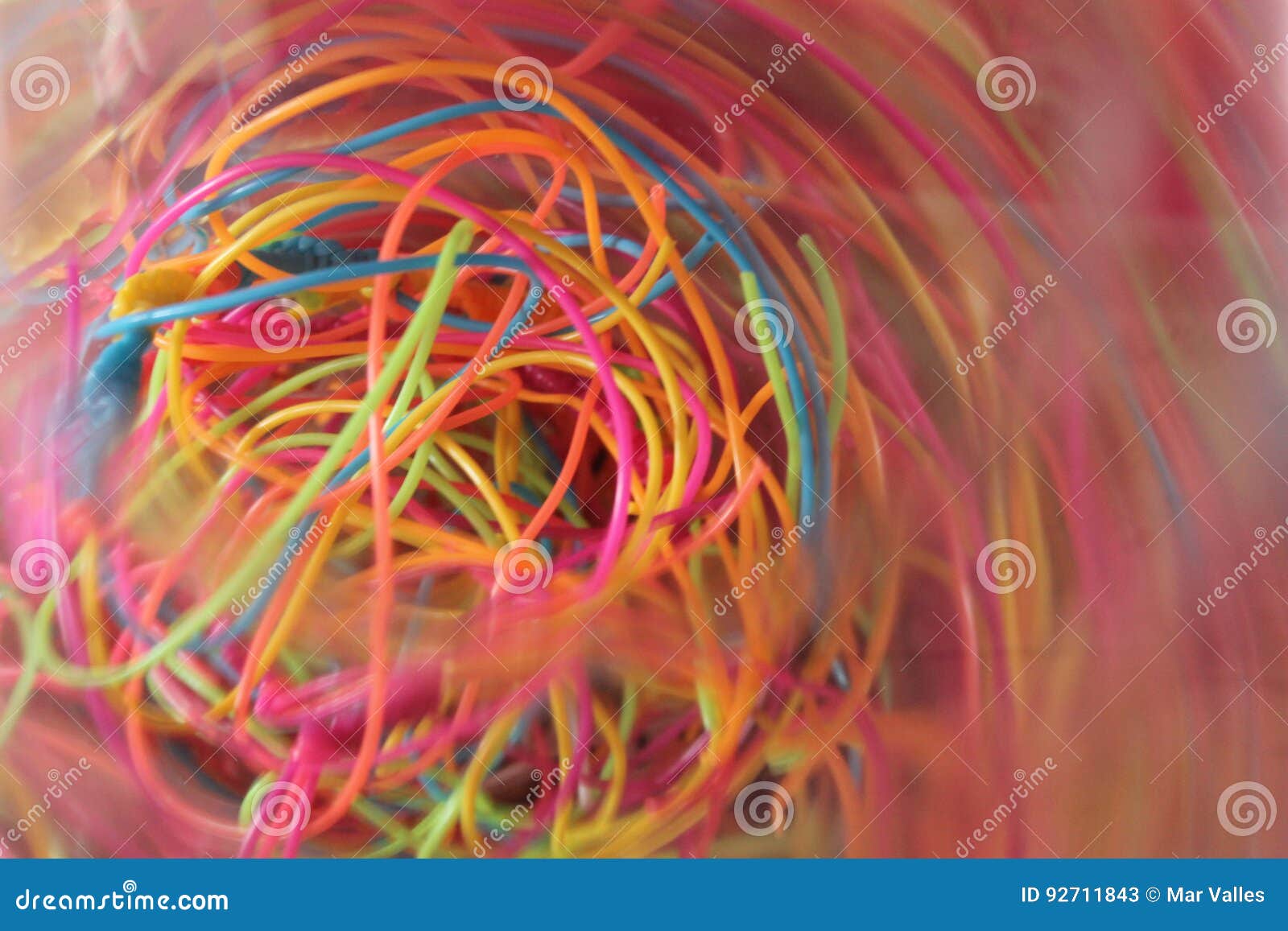 Plastic threads stock image. Image of bracalets, rainbow - 92711843