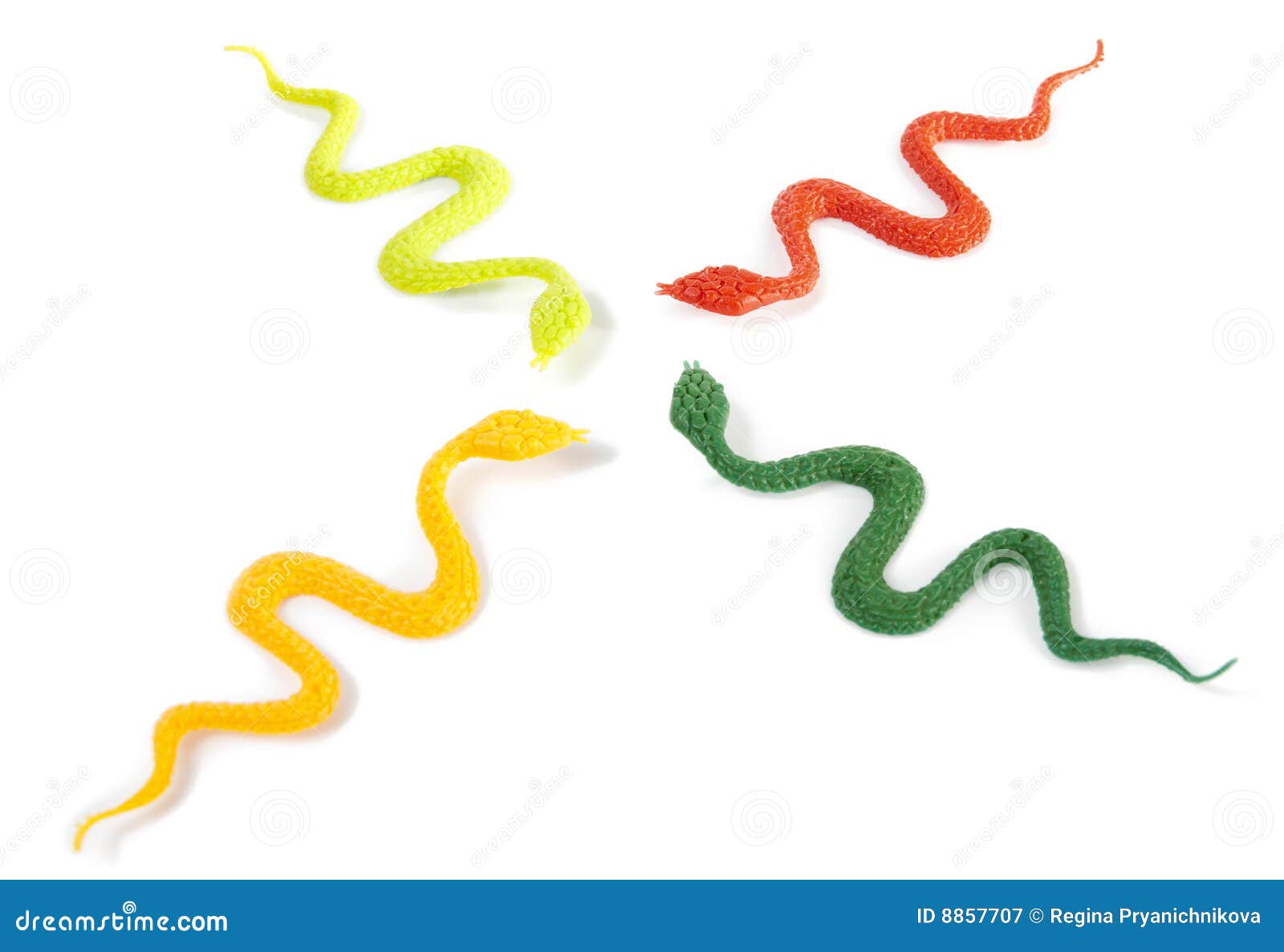 Plastic Tiy Snakes Chatting - Gossip Concept Stock Image - Image of ...