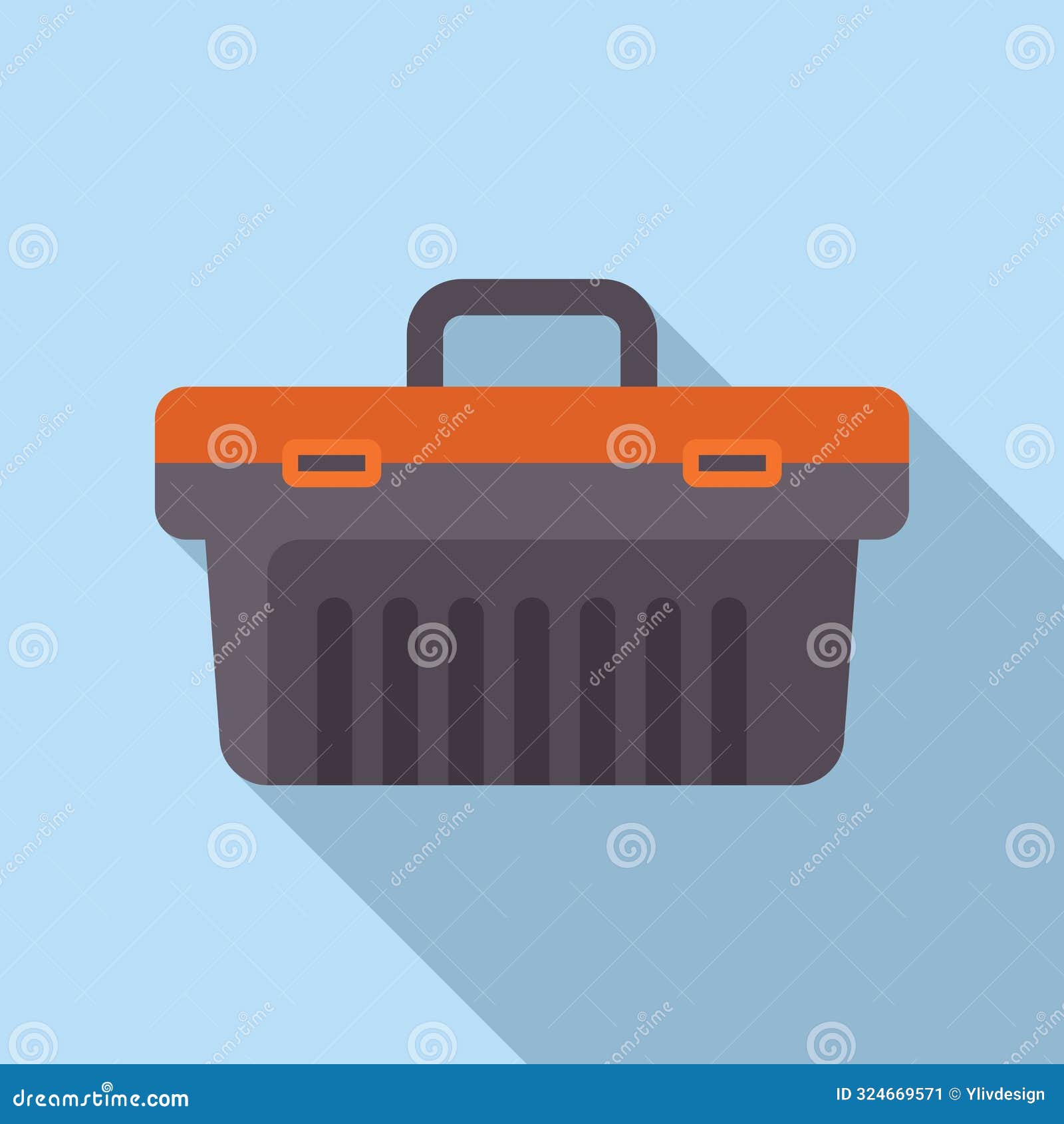 Plastic Tool Box Holding Building Equipment for Construction Stock ...