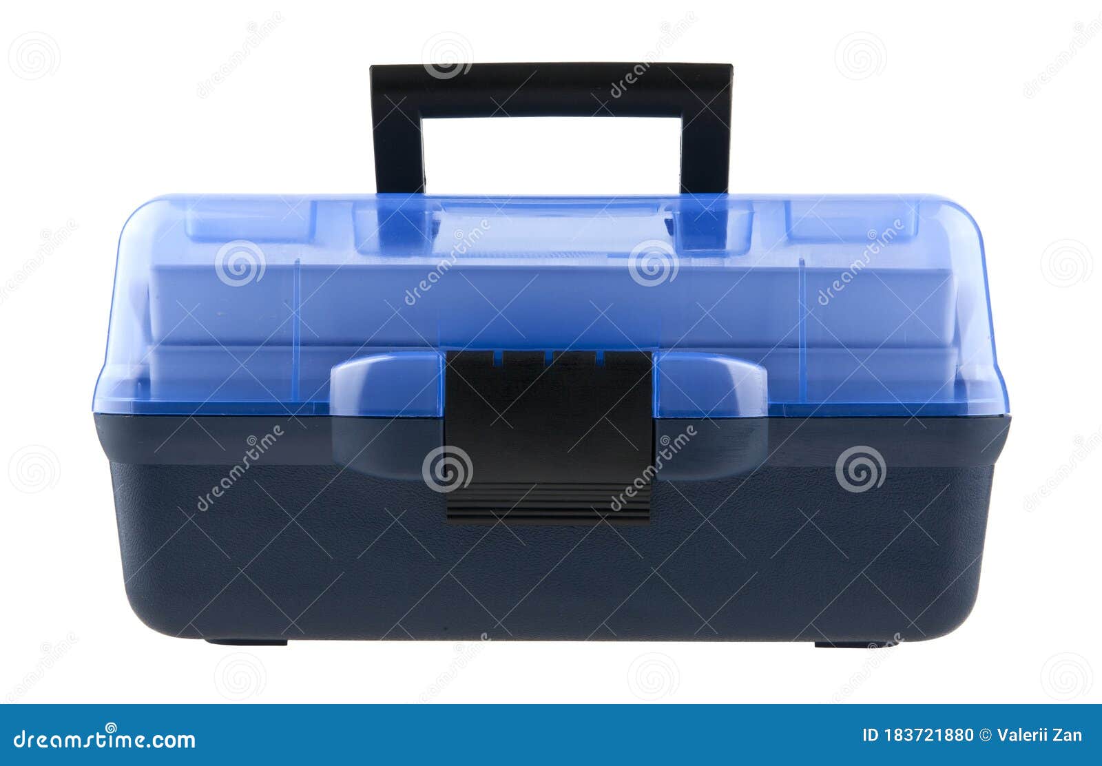 Plastic Tool Box Isolated on White Background Stock Photo - Image of ...