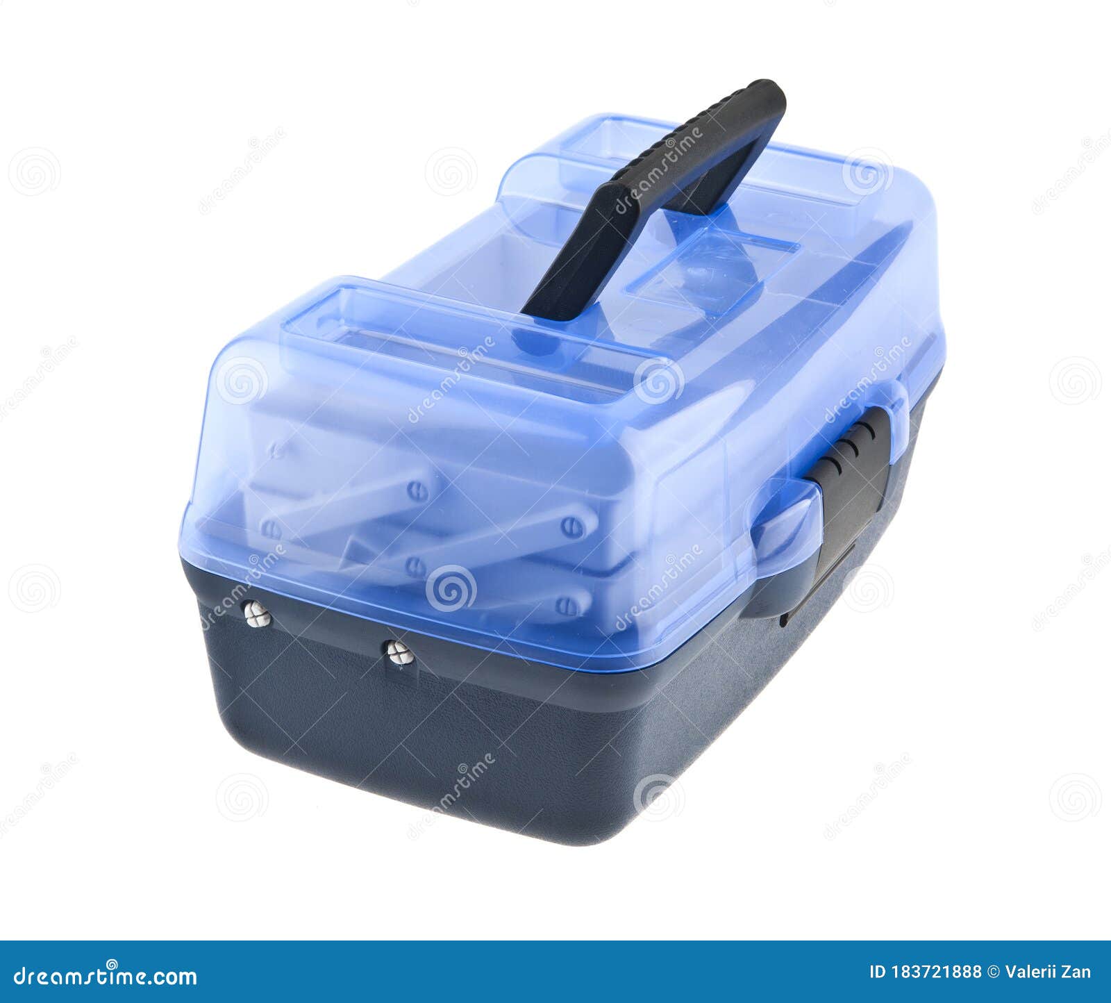 Plastic Tool Box Isolated on White Background Stock Photo - Image of ...