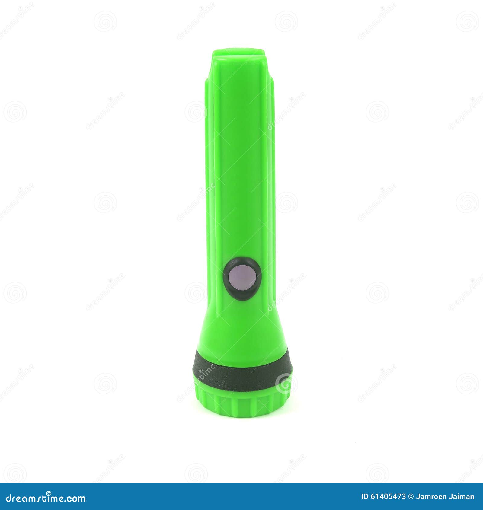 Plastic Torch Flashlight Isolated on White Back Ground Stock Image ...