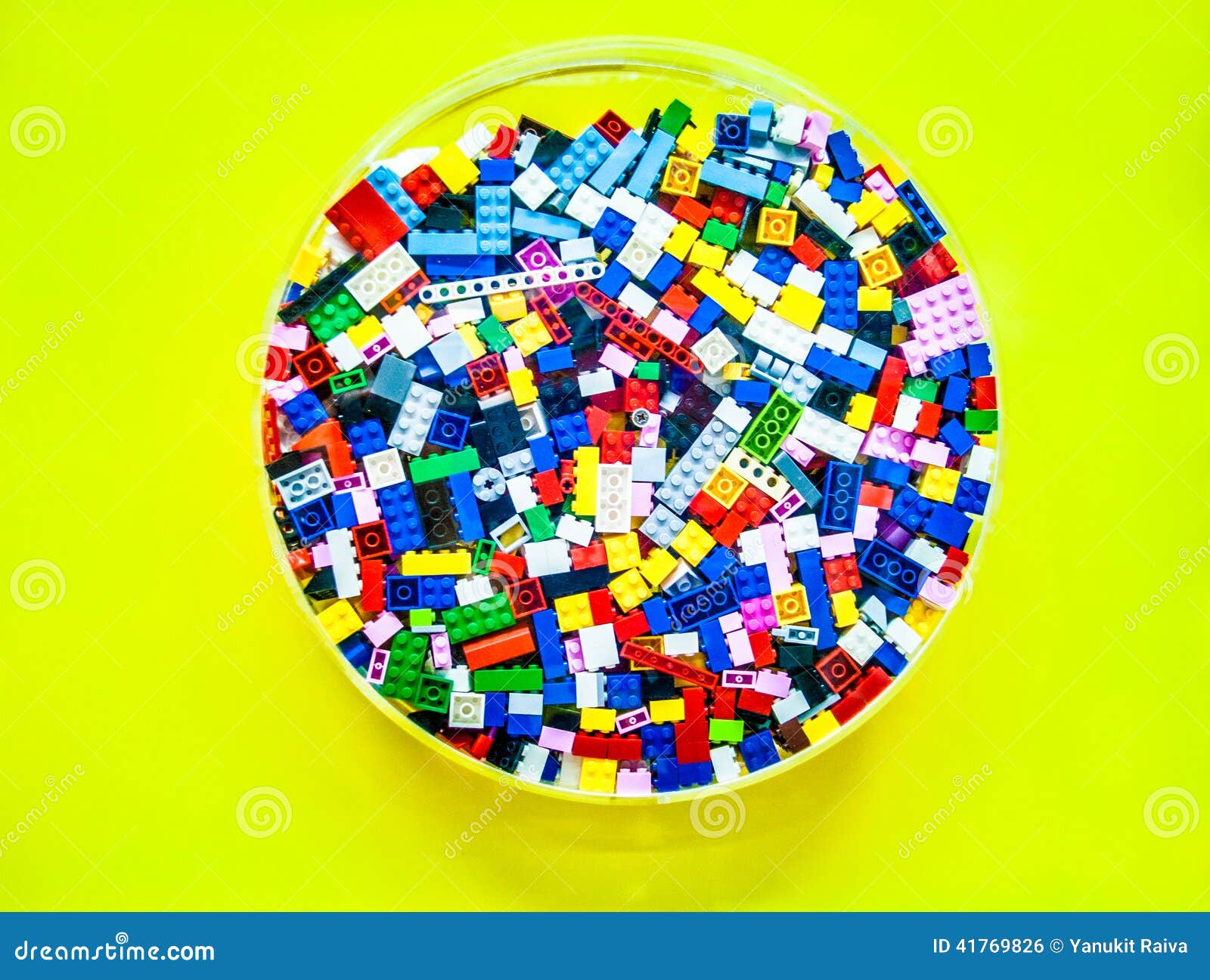 Plastic Toy Blocks on the Circle Aclilic Editorial Photo - Image of ...