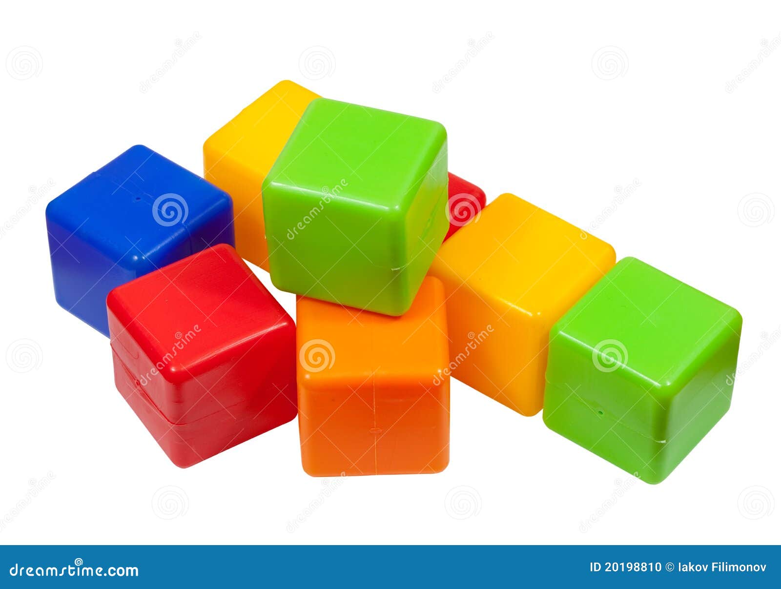 Plastic Toy Blocks on White Stock Photo - Image of empty, learn: 20198810