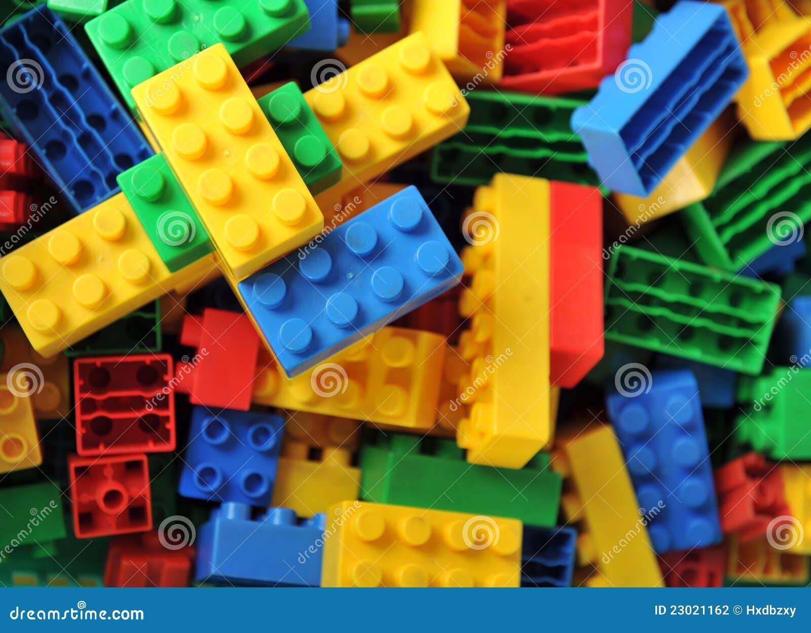 Plastic toy bricks stock photo. Image of pattern, bricks - 23021162
