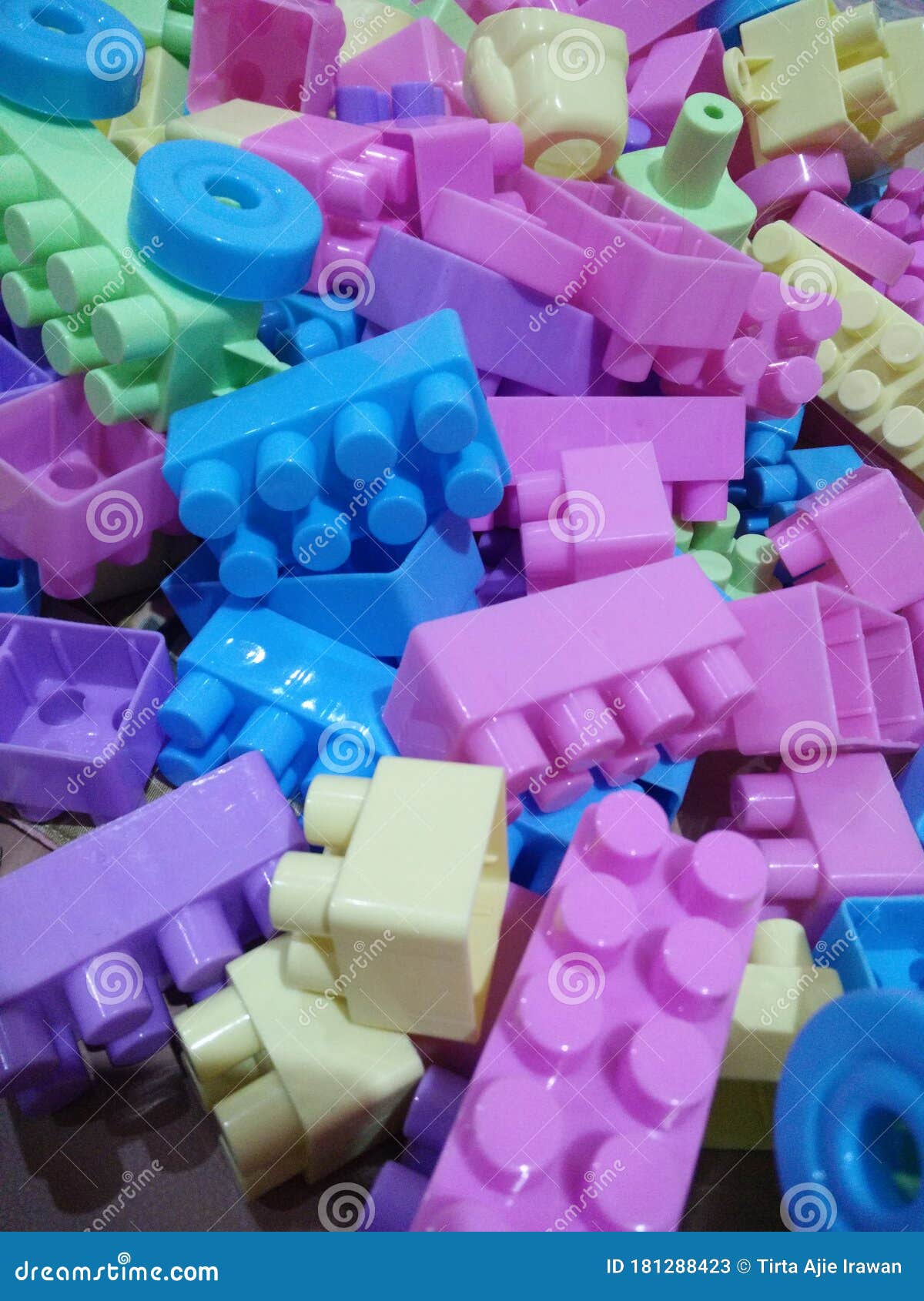 Plastic Toy Building Blocks or Toy Brick for Background Stock Image ...