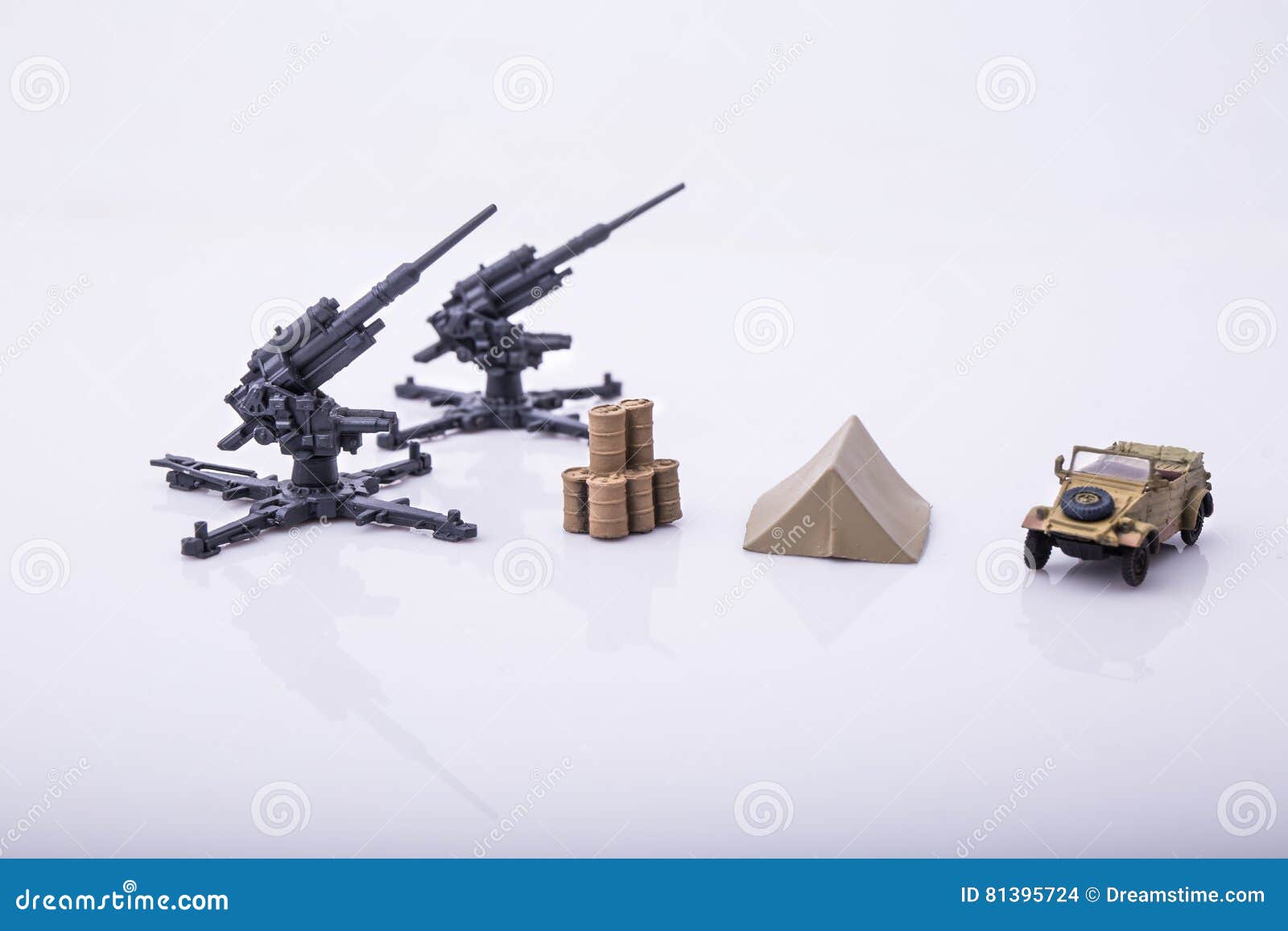 Plastic Toy Cannon Isolated Stock Photo - Image of armored, abstract ...