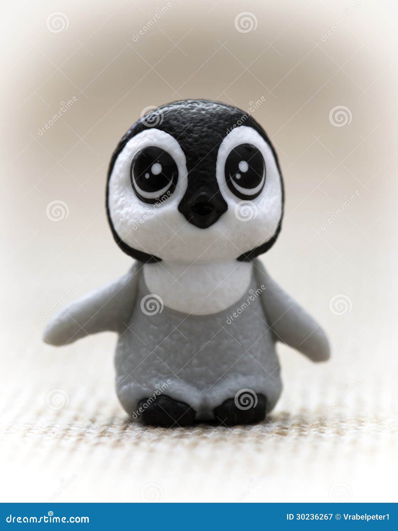 Plastic Toy Figurine - Penguin Cub Stock Image - Image of penguin ...