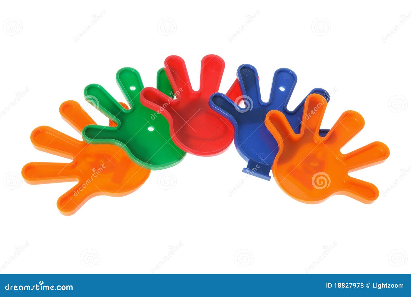 Plastic Toy Hands stock photo. Image of childhood, hello - 18827978