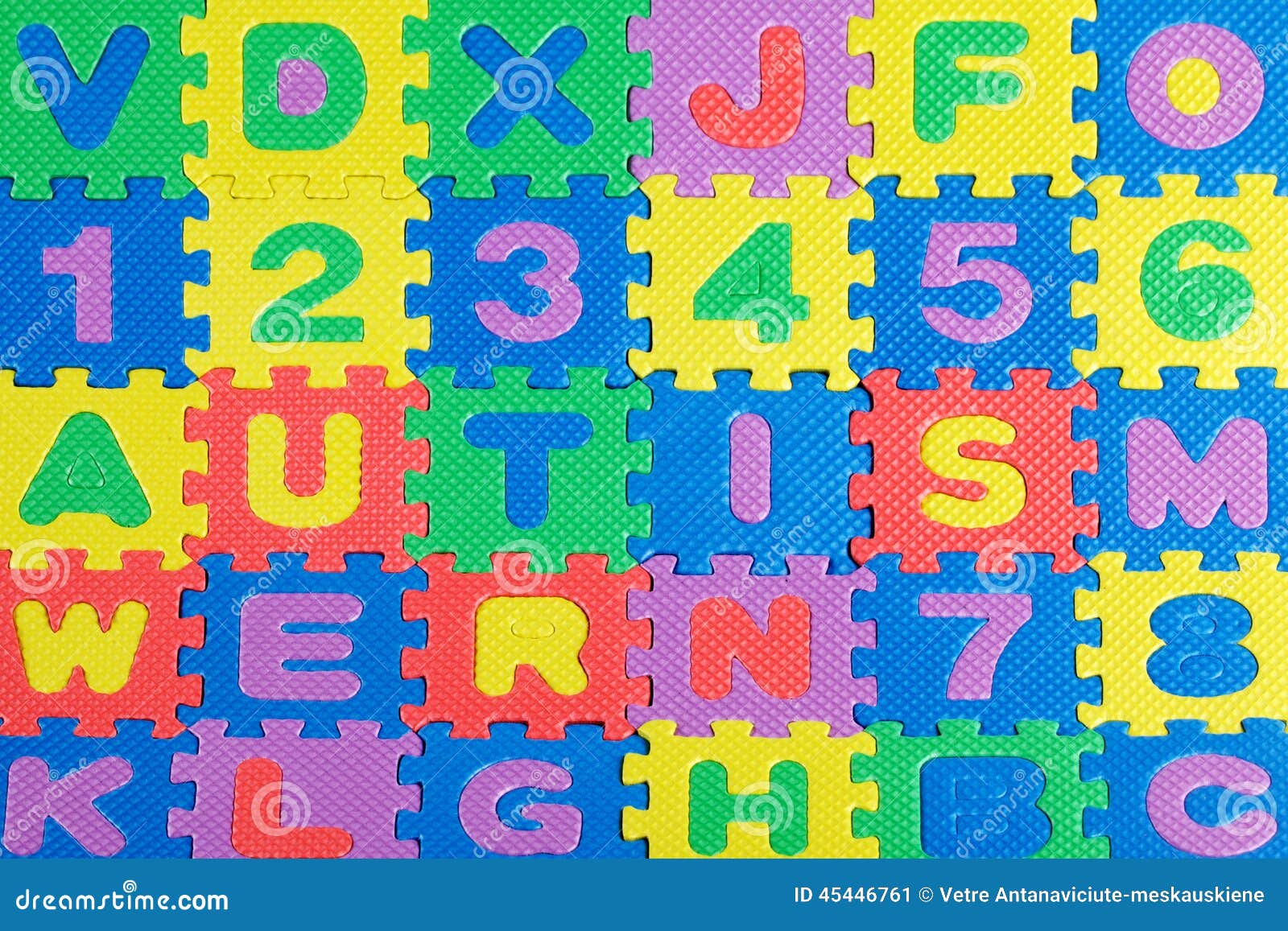 Plastic Toy Letters Spelling the Word Autism Stock Image - Image of ...