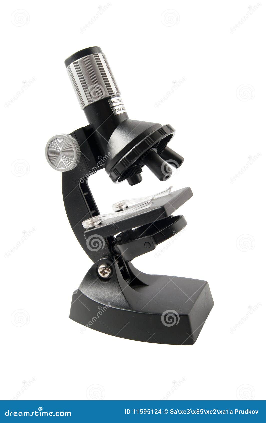 Plastic toy microscope stock photo. Image of isolated - 11595124