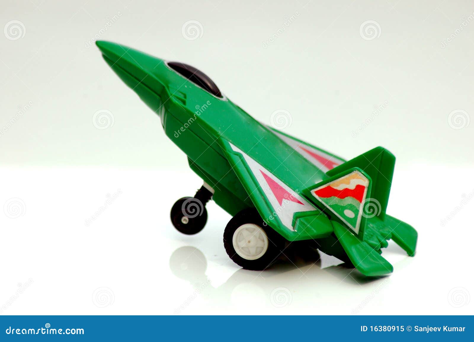 Plastic toy plane stock image. Image of shot, transport - 16380915